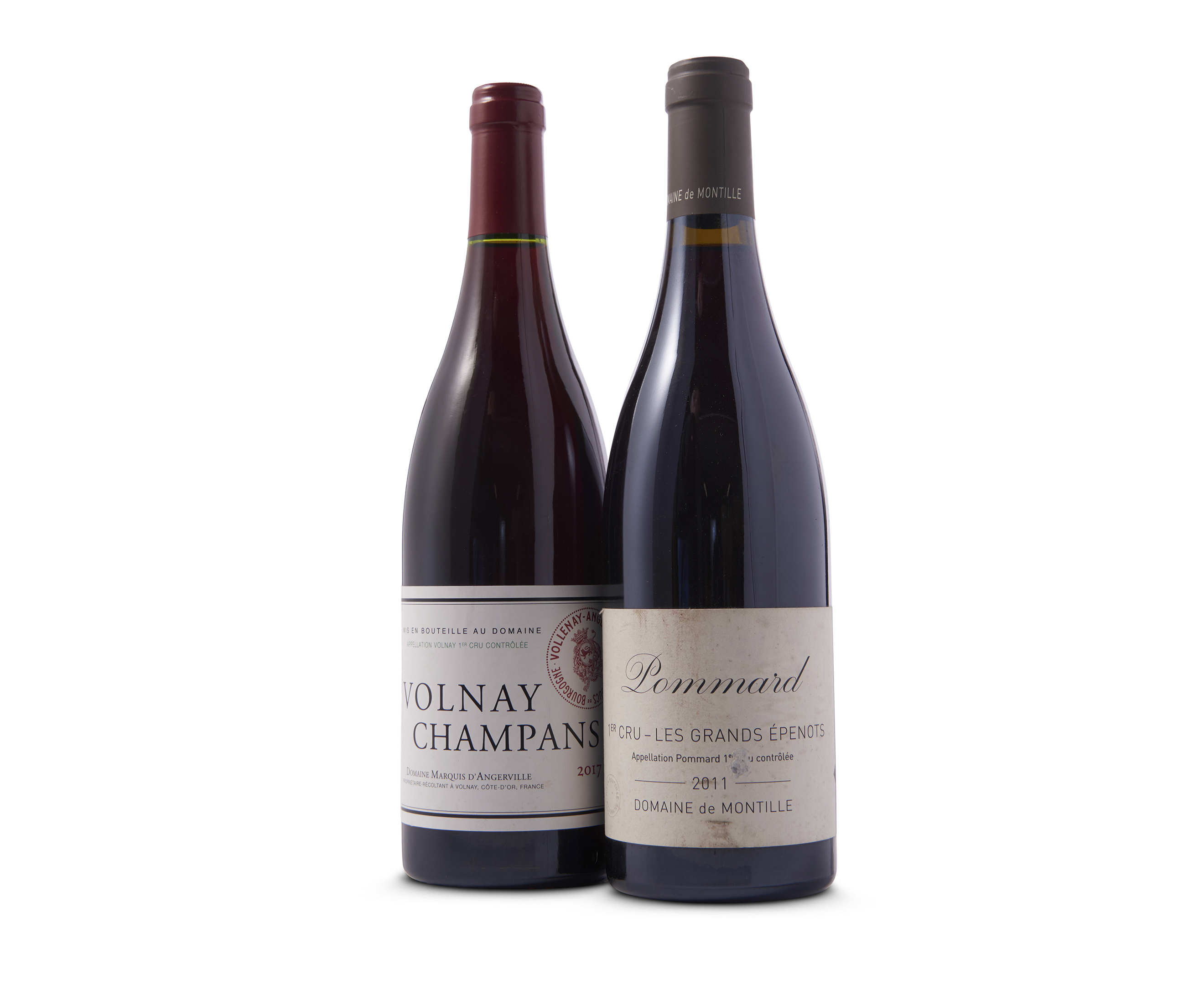 Mixed Red Burgundy 2011-2017, Domaine de Montille, Pommard Premier Cru ...