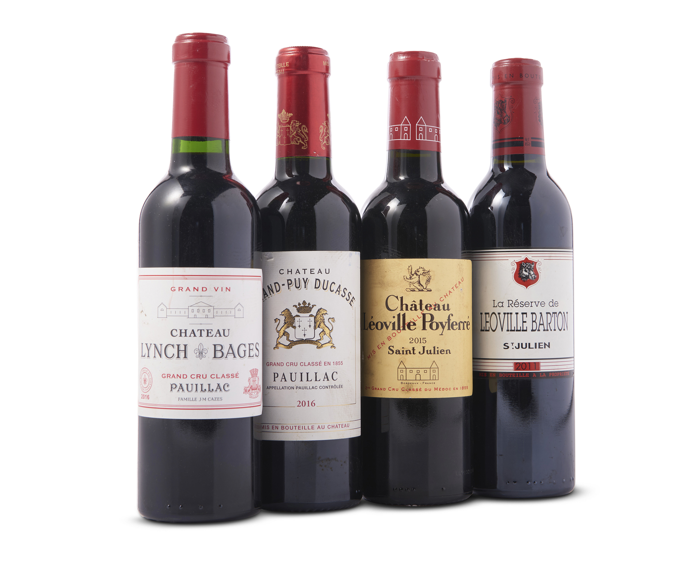 Mixed Half-Bottles of Left Bank Bordeaux 2011-2016, La Réserve de ...