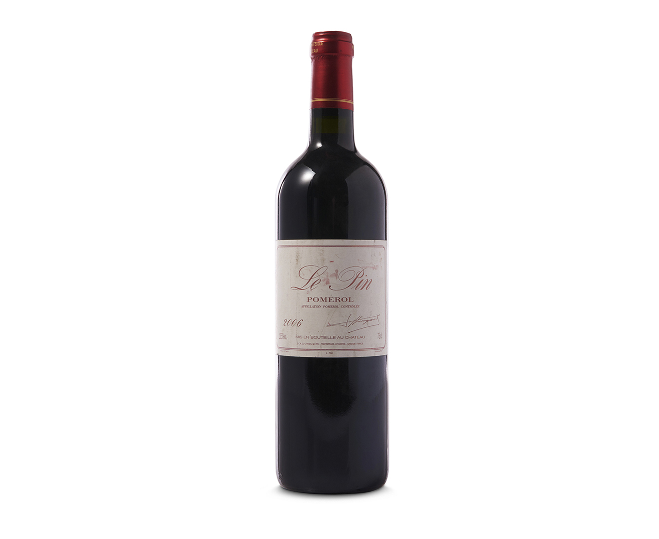 Le Pin, Pomerol 2006, Scuffed, bin-soiled and nicked labels | Christie’s