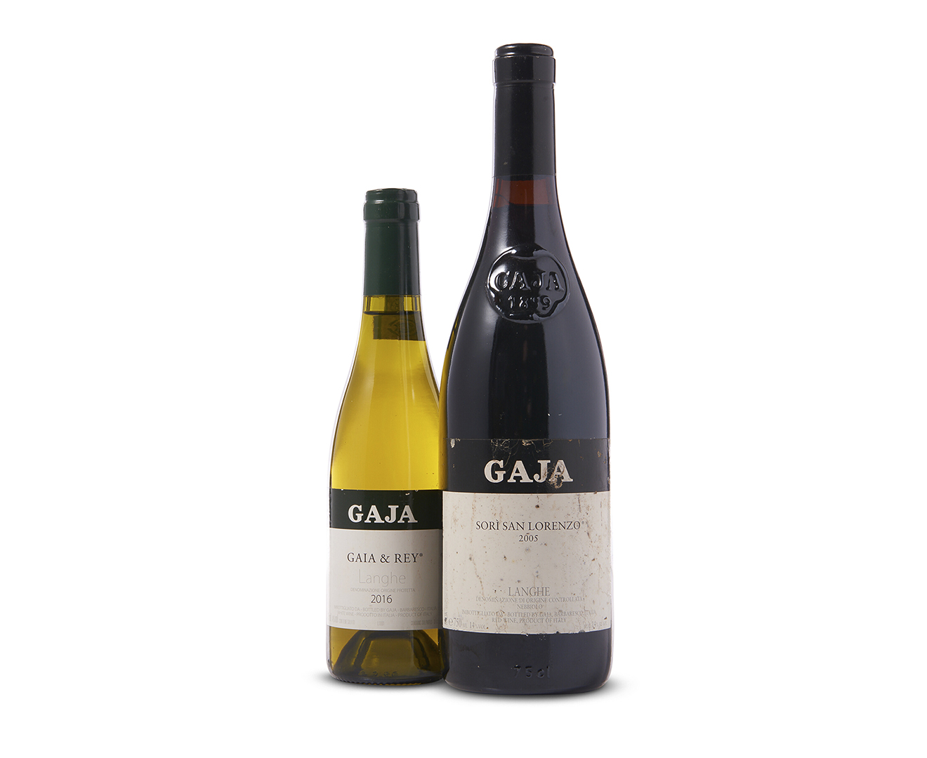 Mixed Gaja 2005-2016, Gaja, Barbaresco, Sori San Lorenzo 2005Bin-soiled ...