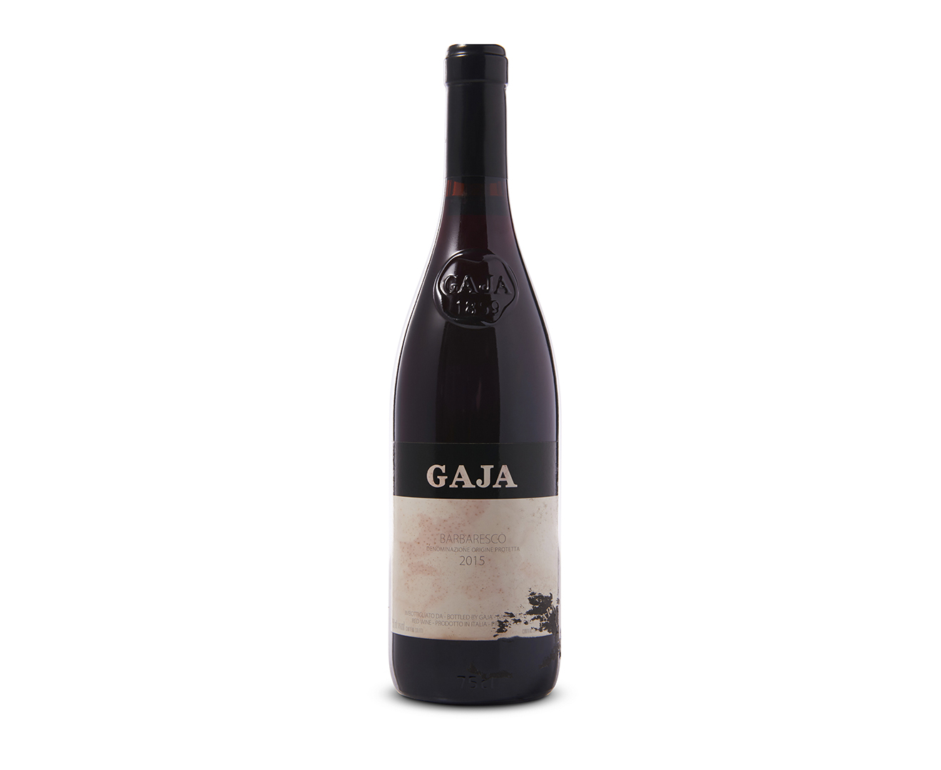 Gaja, Barbaresco 2015, In original wooden case. Bin-soiled and damp ...