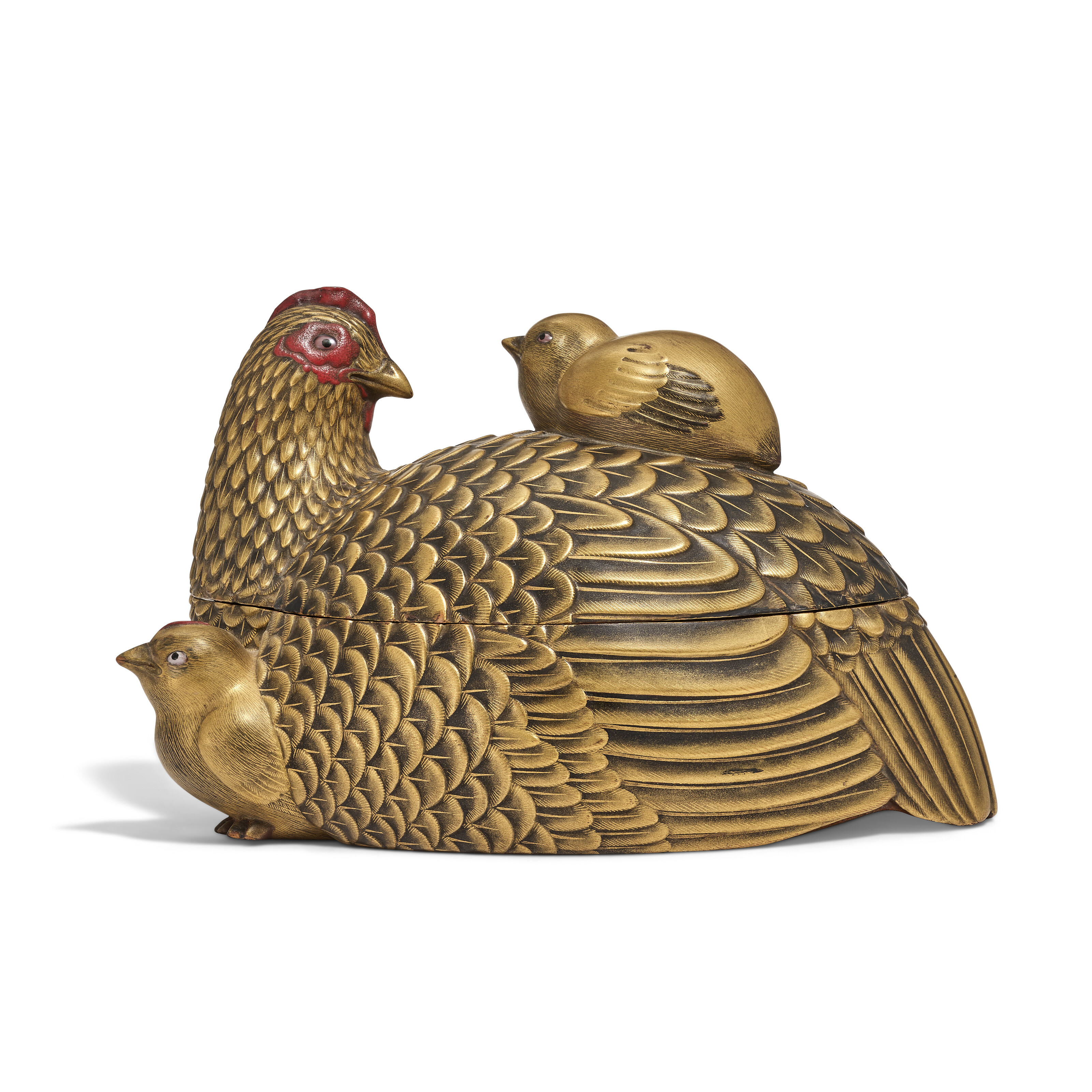 A KAKIEMON MODEL OF A COCKEREL, JAPAN, EDO PERIOD, 17TH CENTURY ...