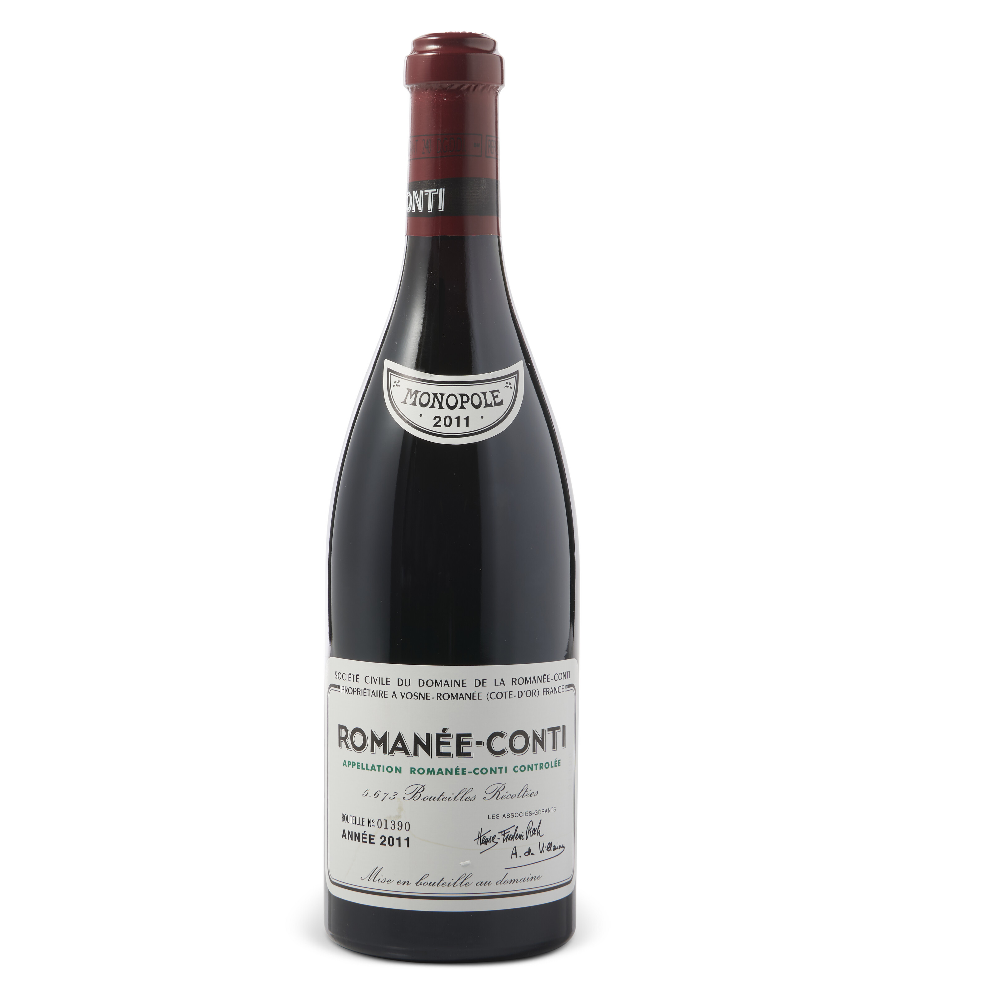 Domaine de la Romanée-Conti, Romanée-Conti 2011, Slightly bin-soiled and nicked label | Christie’s