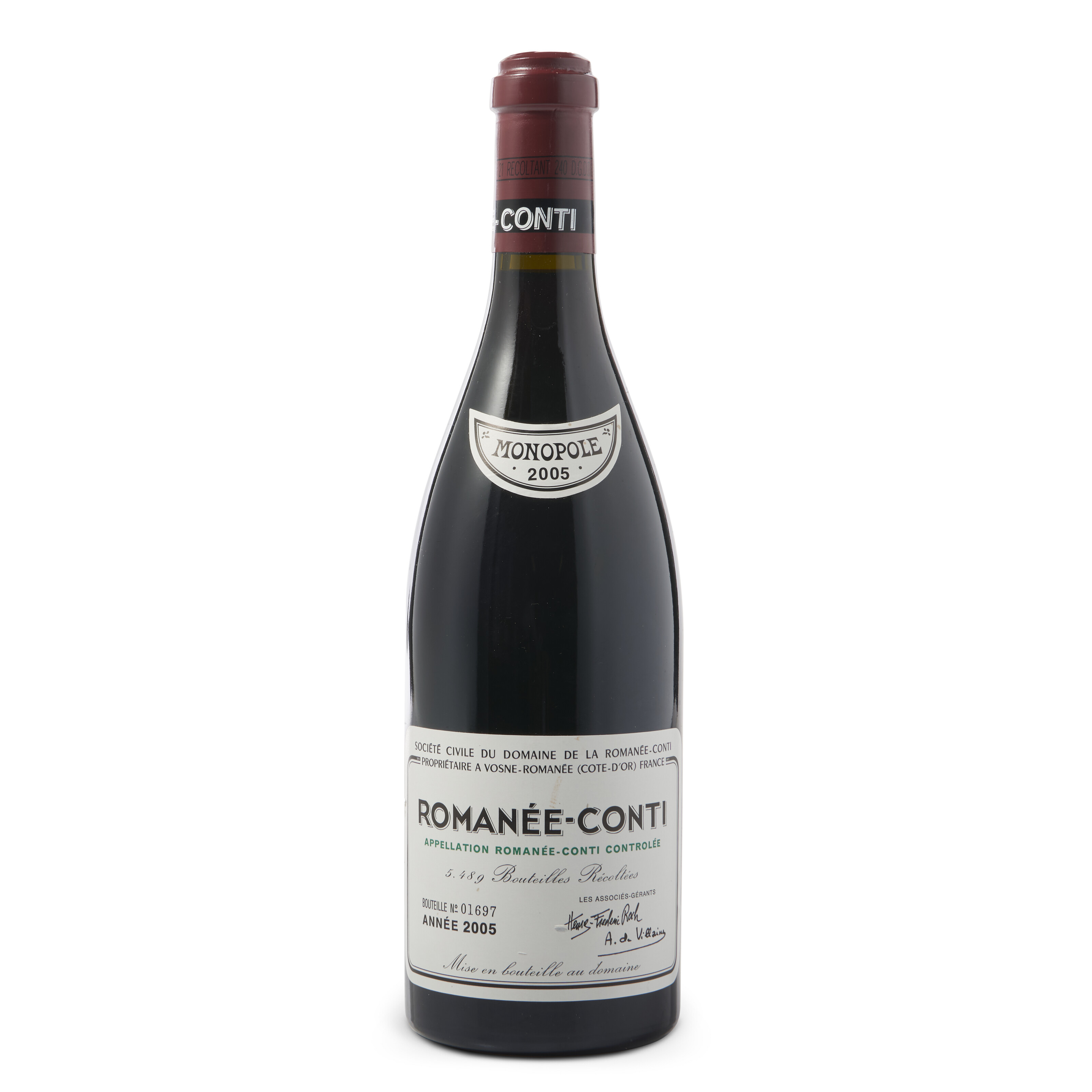 Domaine de la Romanée-Conti, Romanée-Conti 2005, Slightly marked label ...