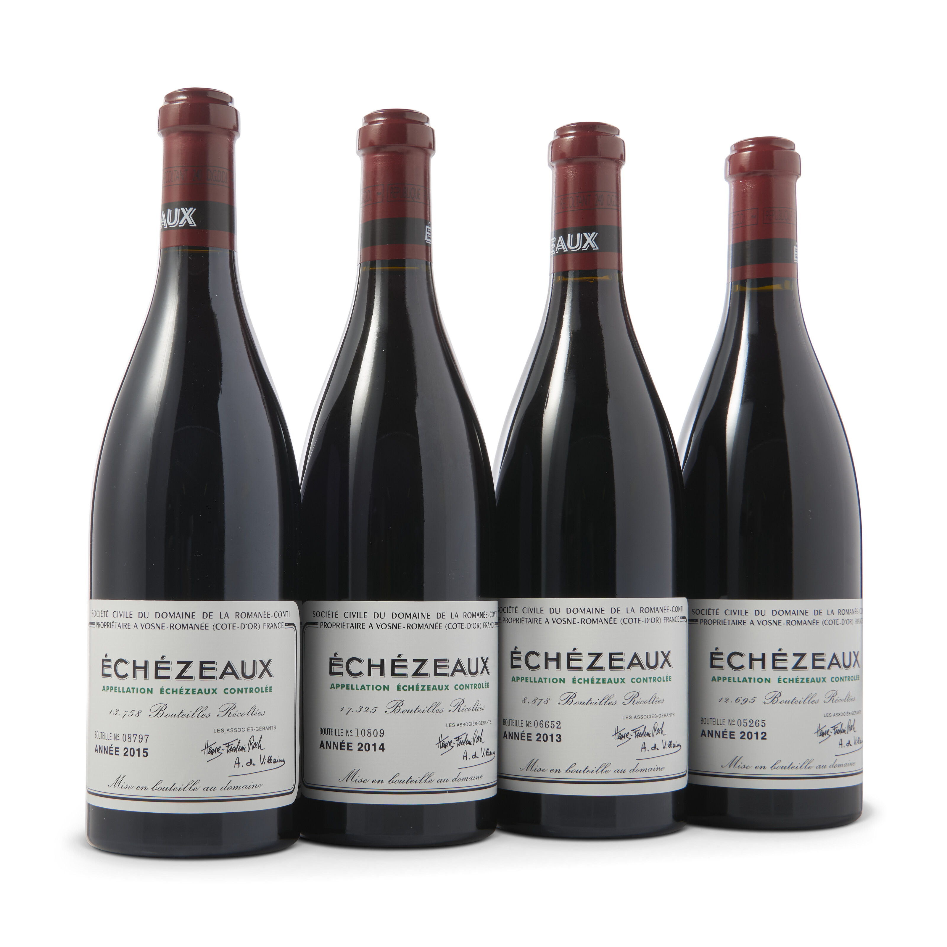 Mixed Romanée-Conti Échezeaux 2012-2015, Domaine de la Romanée-Conti ...