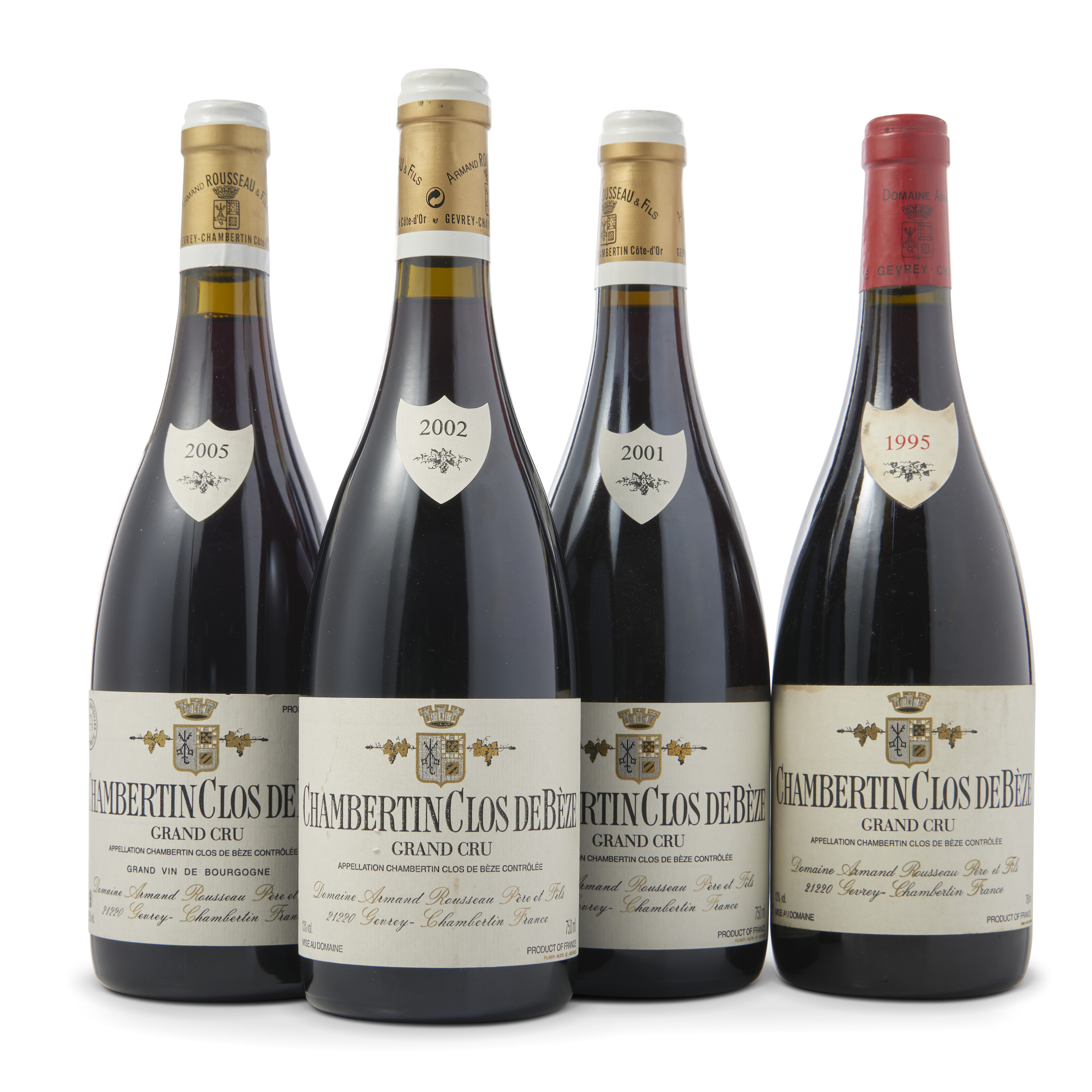 Mixed Rousseau, Chambertin-Clos de Beze 1995-2005, Domaine Armand ...
