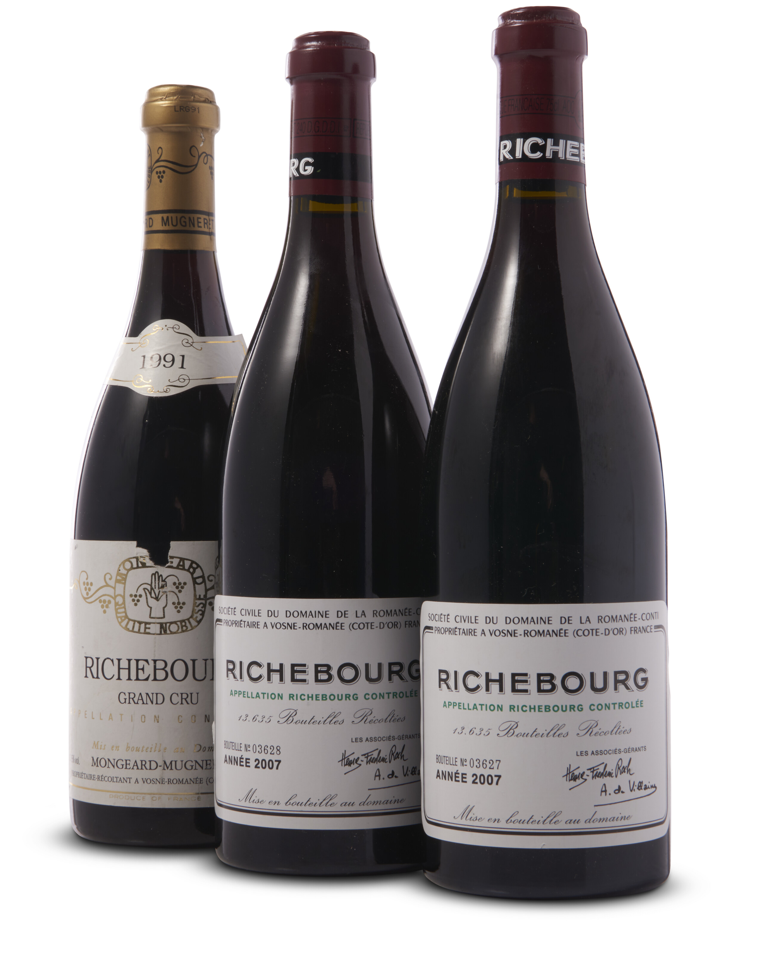 Mixed Richebourg 1991-2007, Mongeard-Mugneret, Richebourg 1991Bin ...