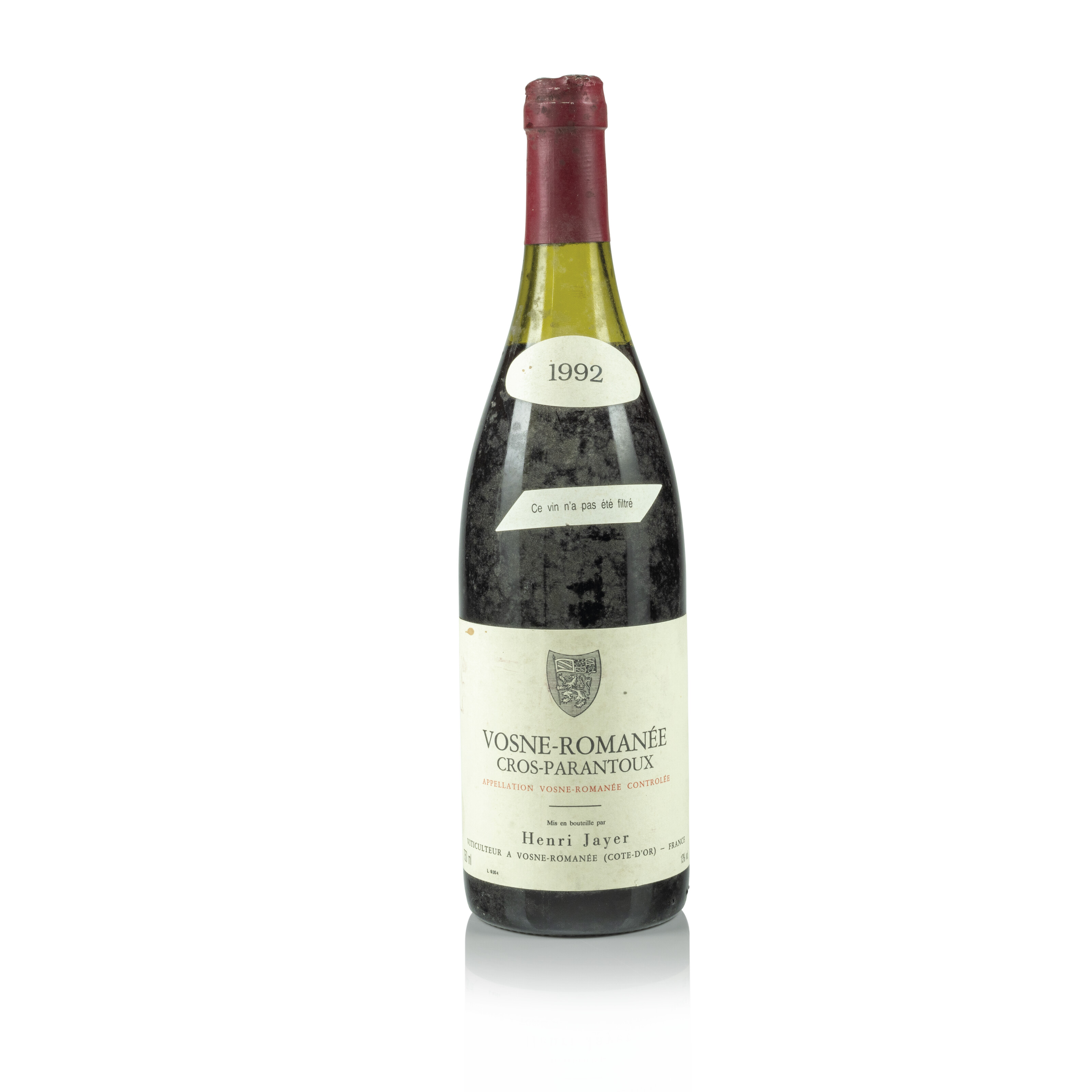 Henri Jayer, Vosne-Romanée Cros Parantoux 1992, 1er Cru, Côte de ...
