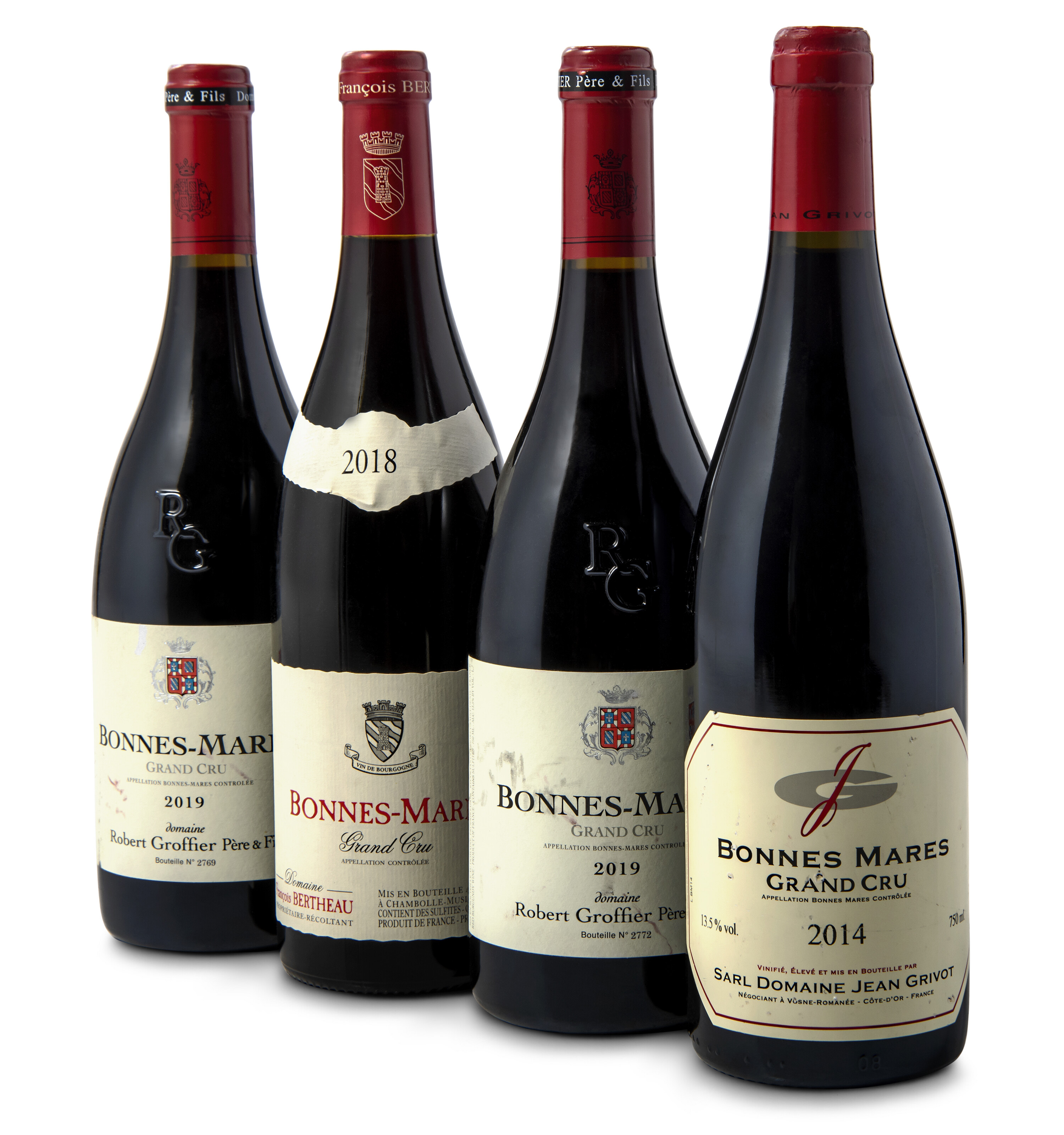 Mixed Bonnes-Mares 2014-2019, Domaine Grivot, Bonnes Mares 2014Slightly ...