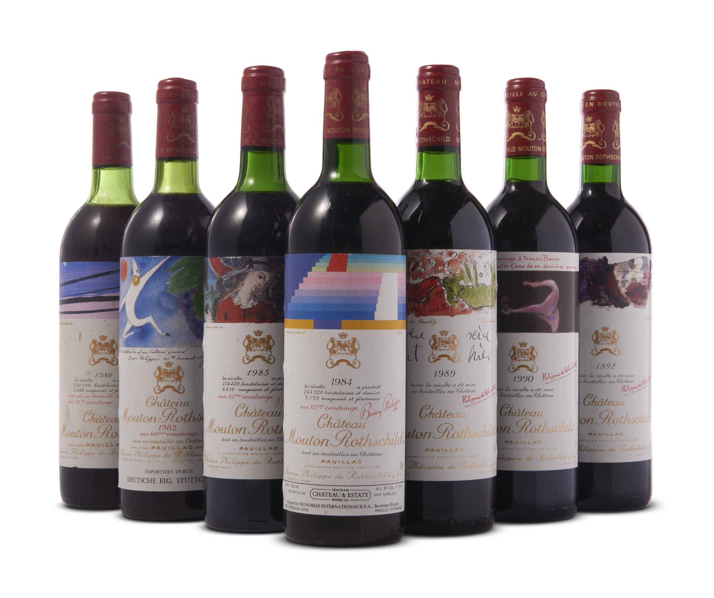 Mixed Mouton Rothschild 1980-1992, Château Mouton Rothschild Premier ...
