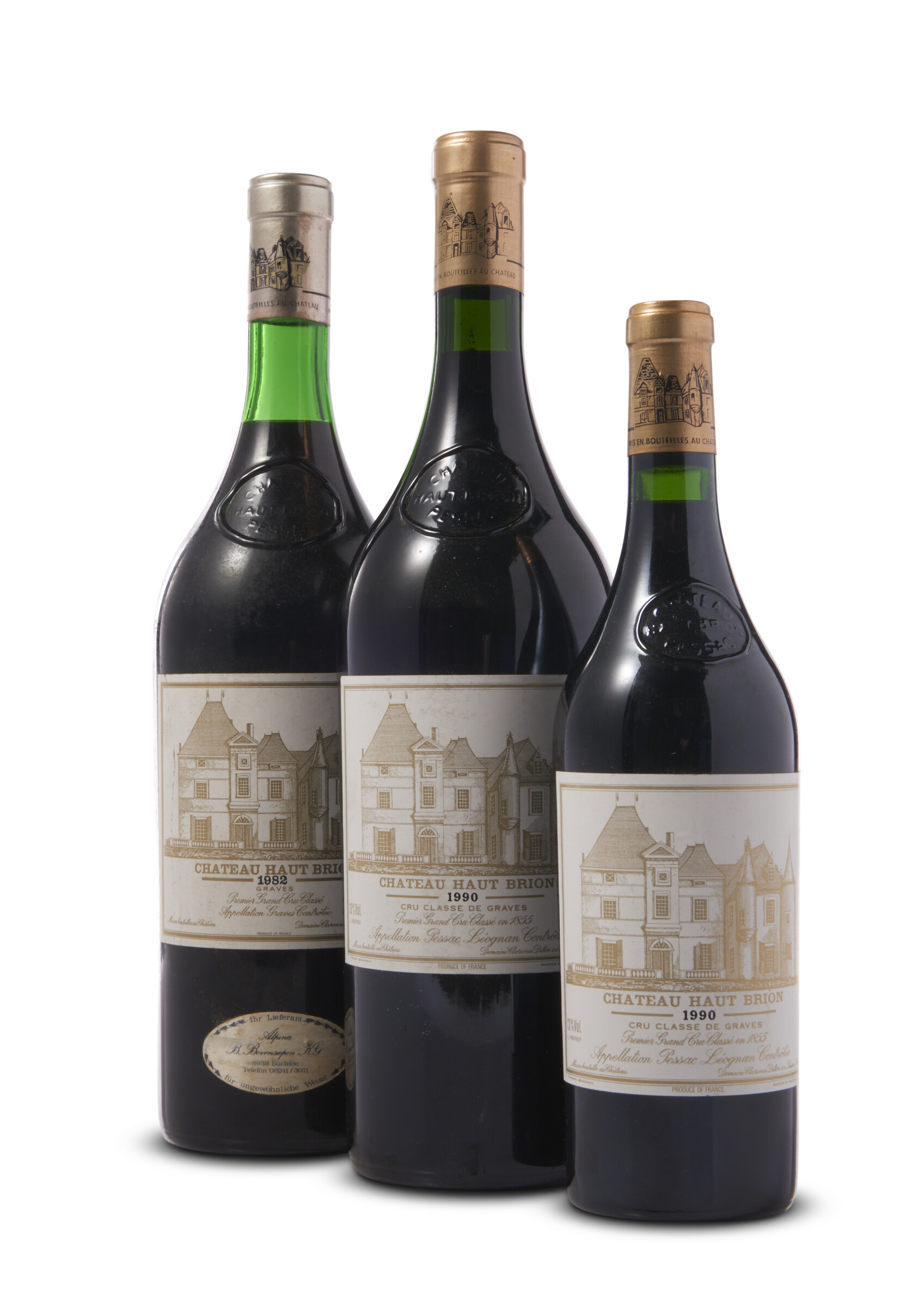 Mixed Haut-Brion Formats 1982-1990, Château Haut-Brion Premier Cru Classé, Pessac-Léognan ...