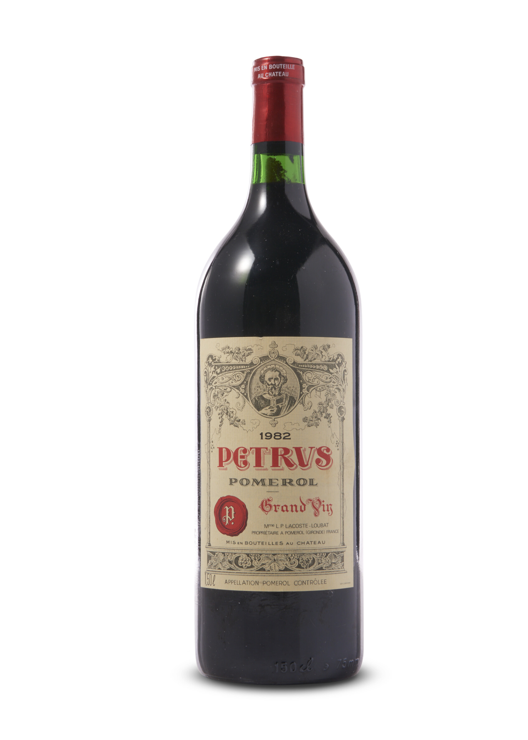 Petrus, Pomerol 1982, Scuffed capsule. Excellent appearance. Level ...