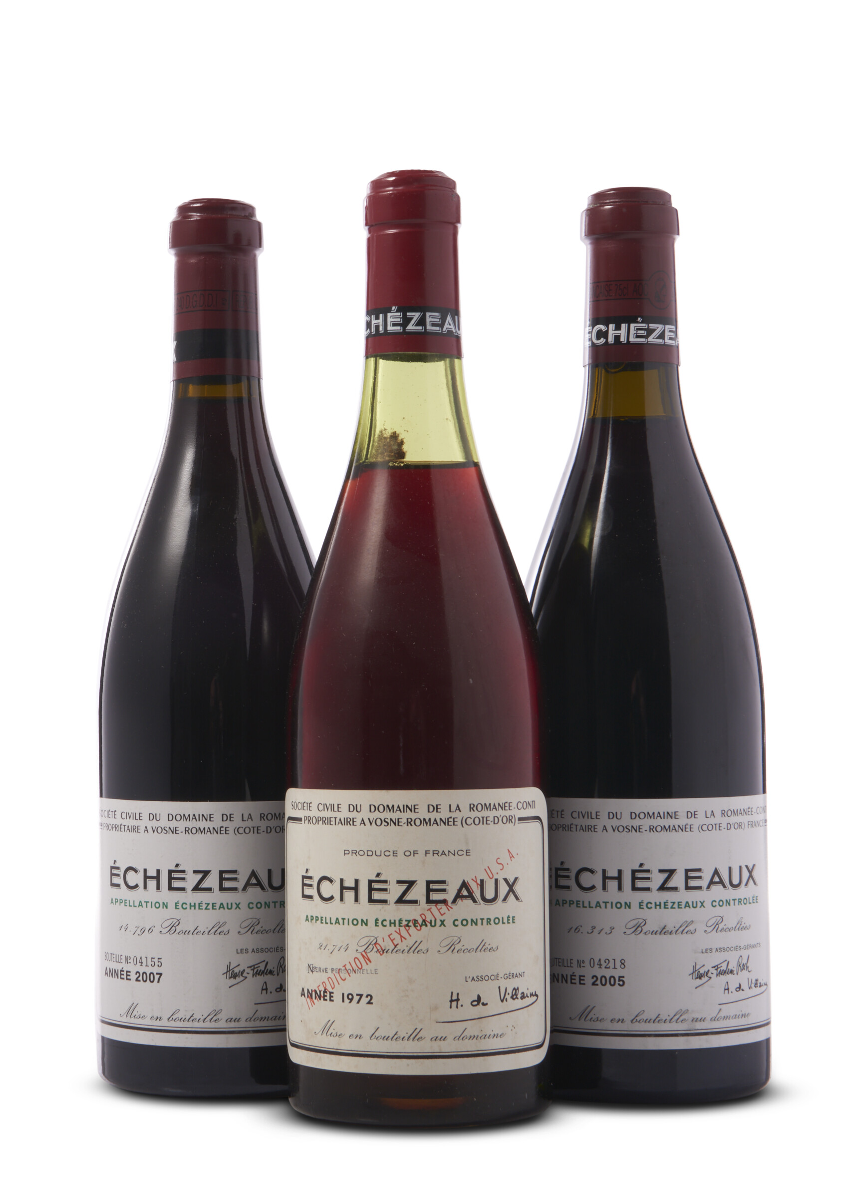 Mixed DRC, Echézeaux 1972-2007, Domaine de la Romanée-Conti, Echézeaux ...