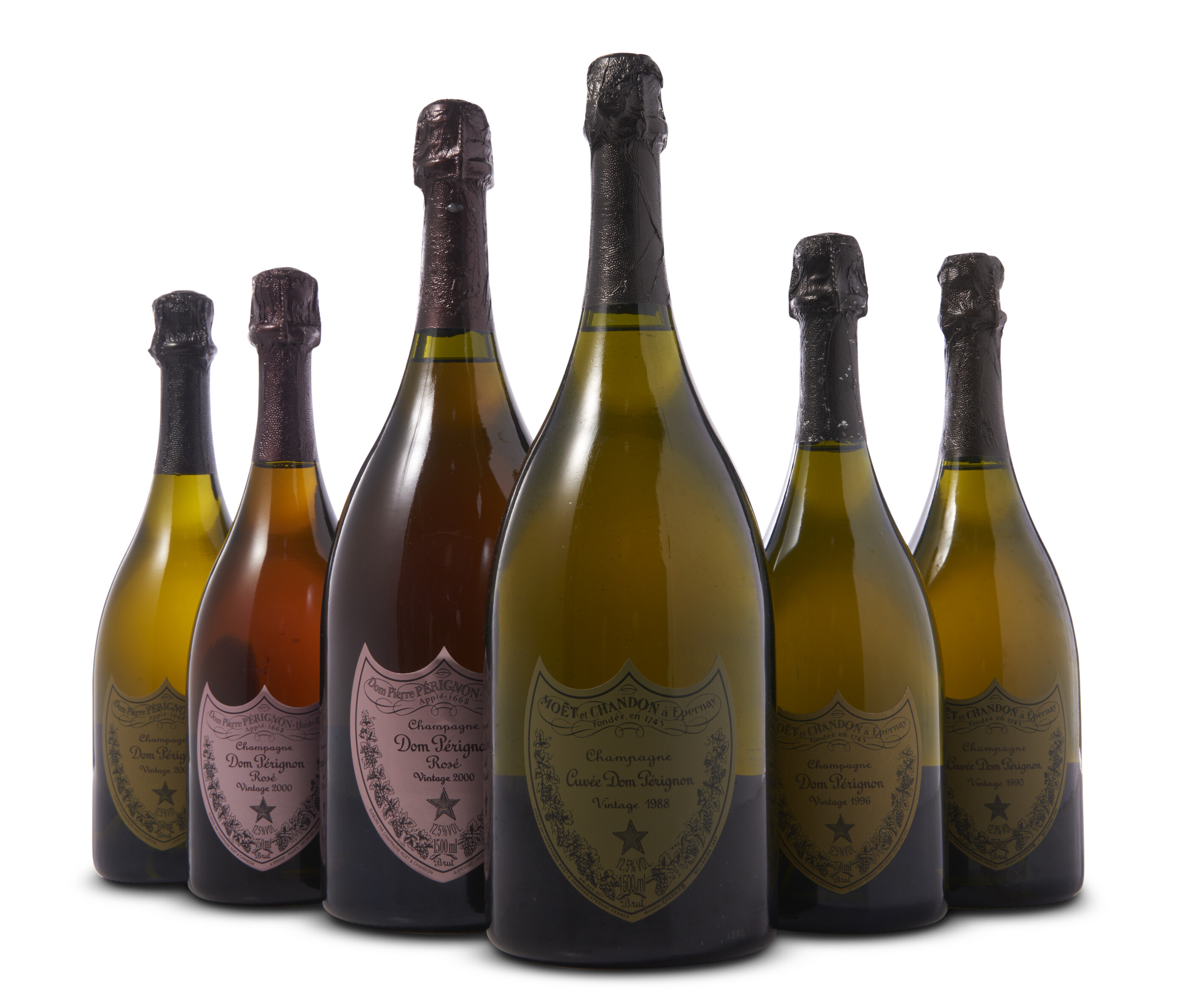 Mixed Dom Pérignon 1988-2003, Dom Pérignon 1988In presentation carton ...