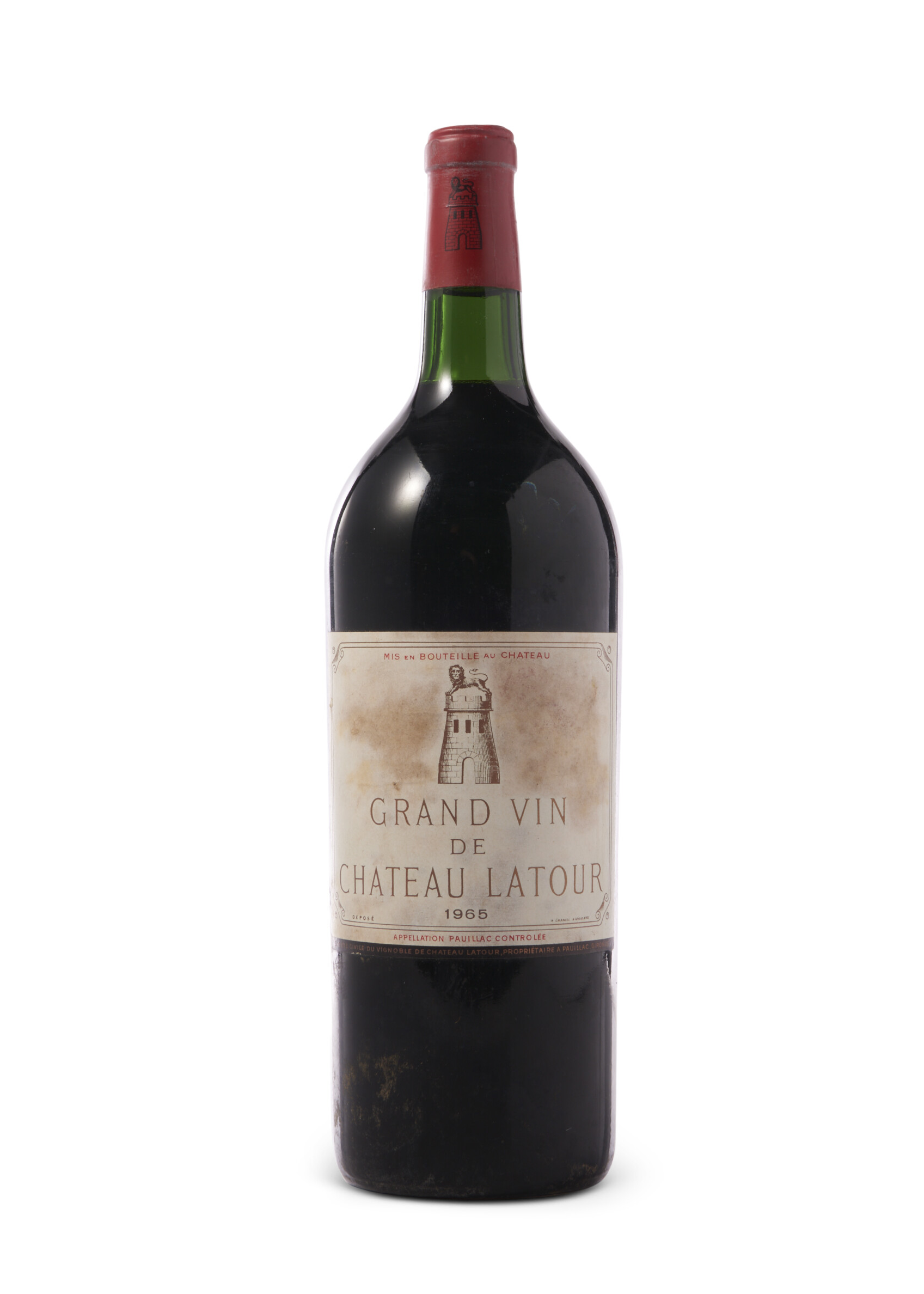 Château Latour Premier Cru Classé, Pauillac 1965, Scuffed capsule ...