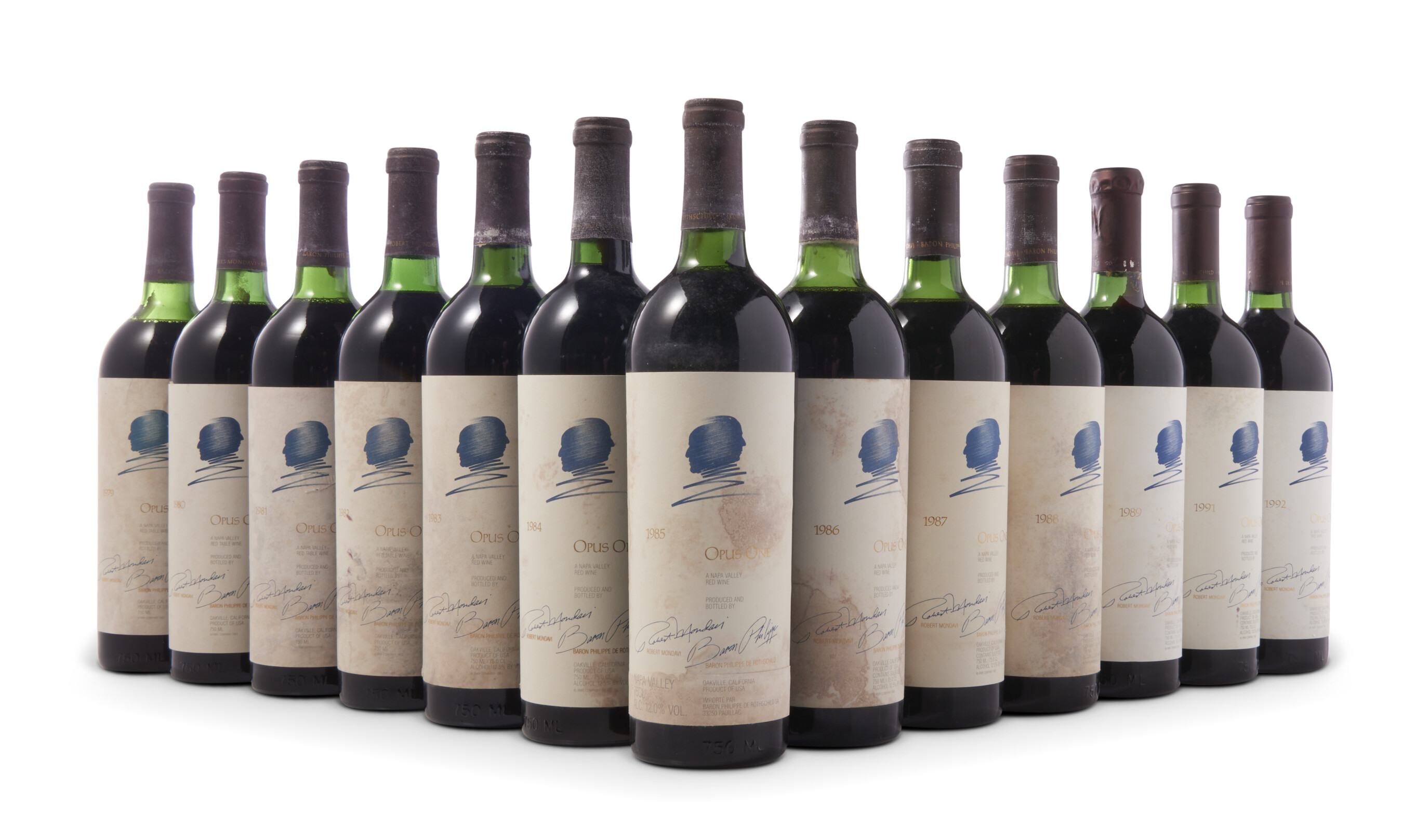 Mixed Opus One 1979-1992, Opus One, Napa Valley 1979Corroded capsule ...