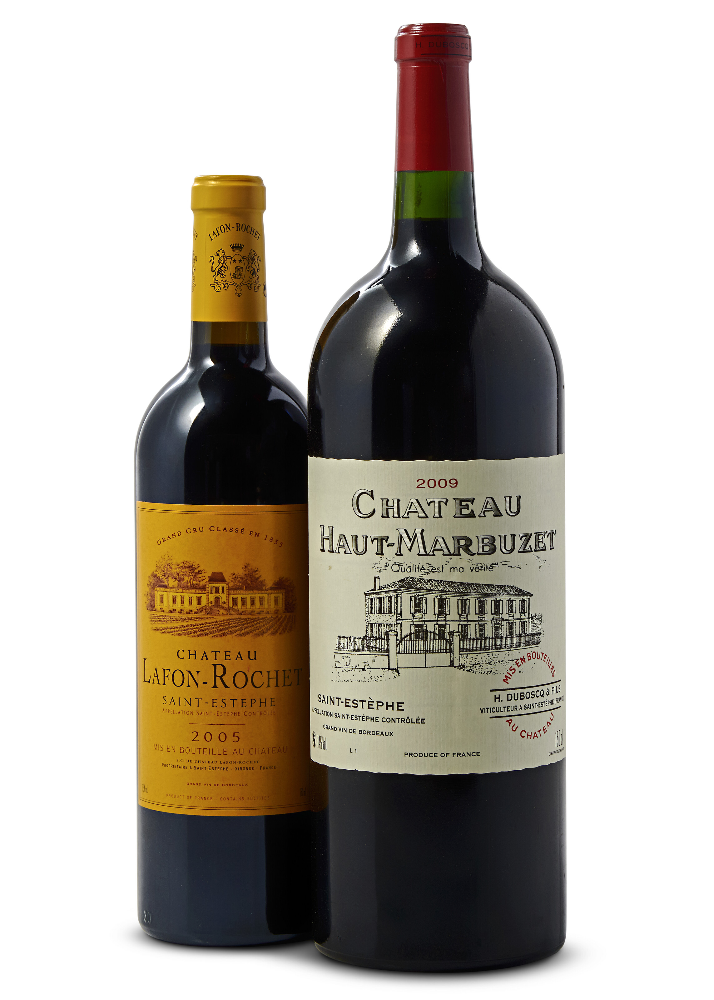 Mixed Lafon-Rochet and Haut-Marbuzet 2005-2009, Château Lafon-Rochet ...