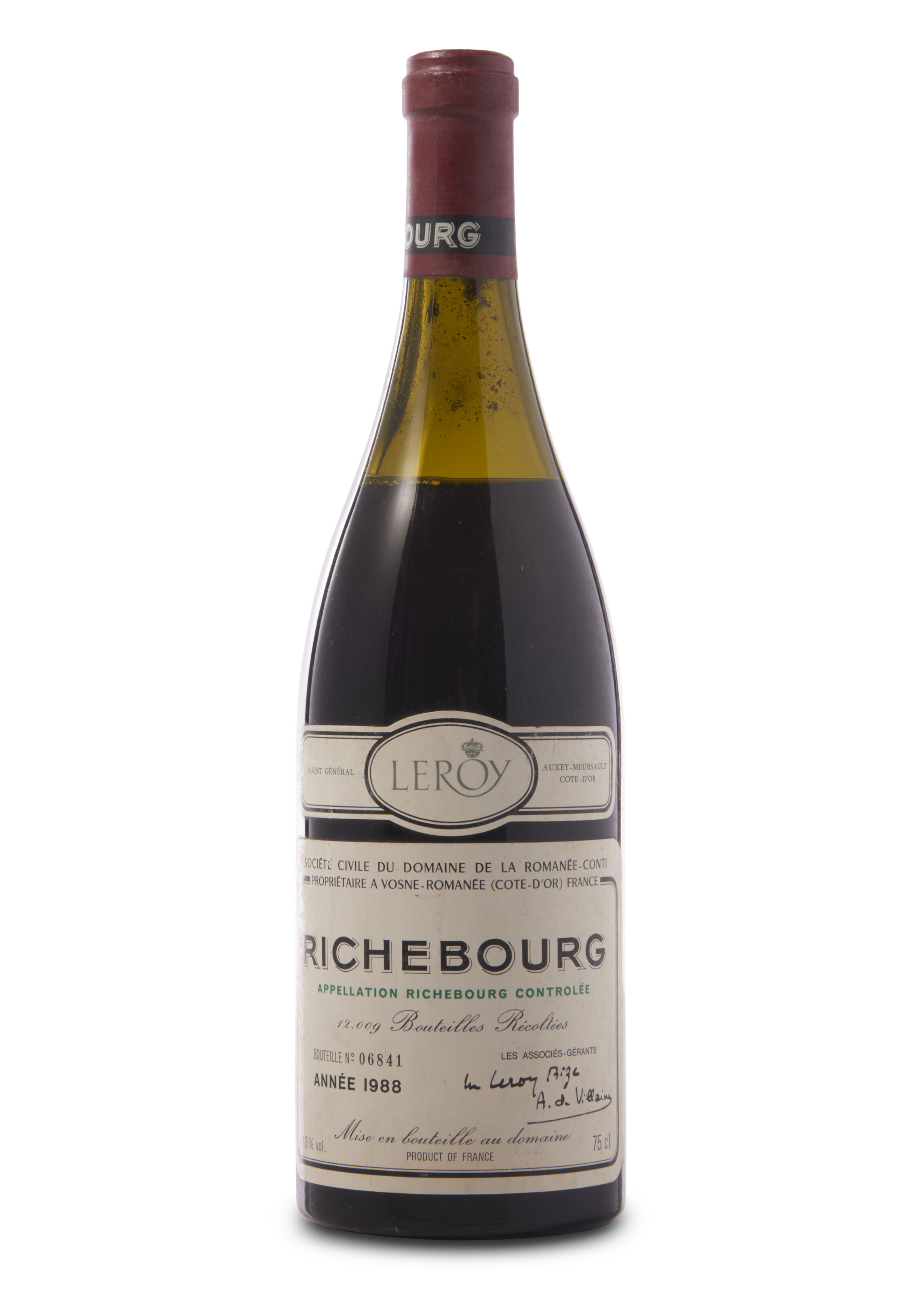 Domaine de la Romanée-Conti, Richebourg Grand Cru 1988, Slightly bin ...