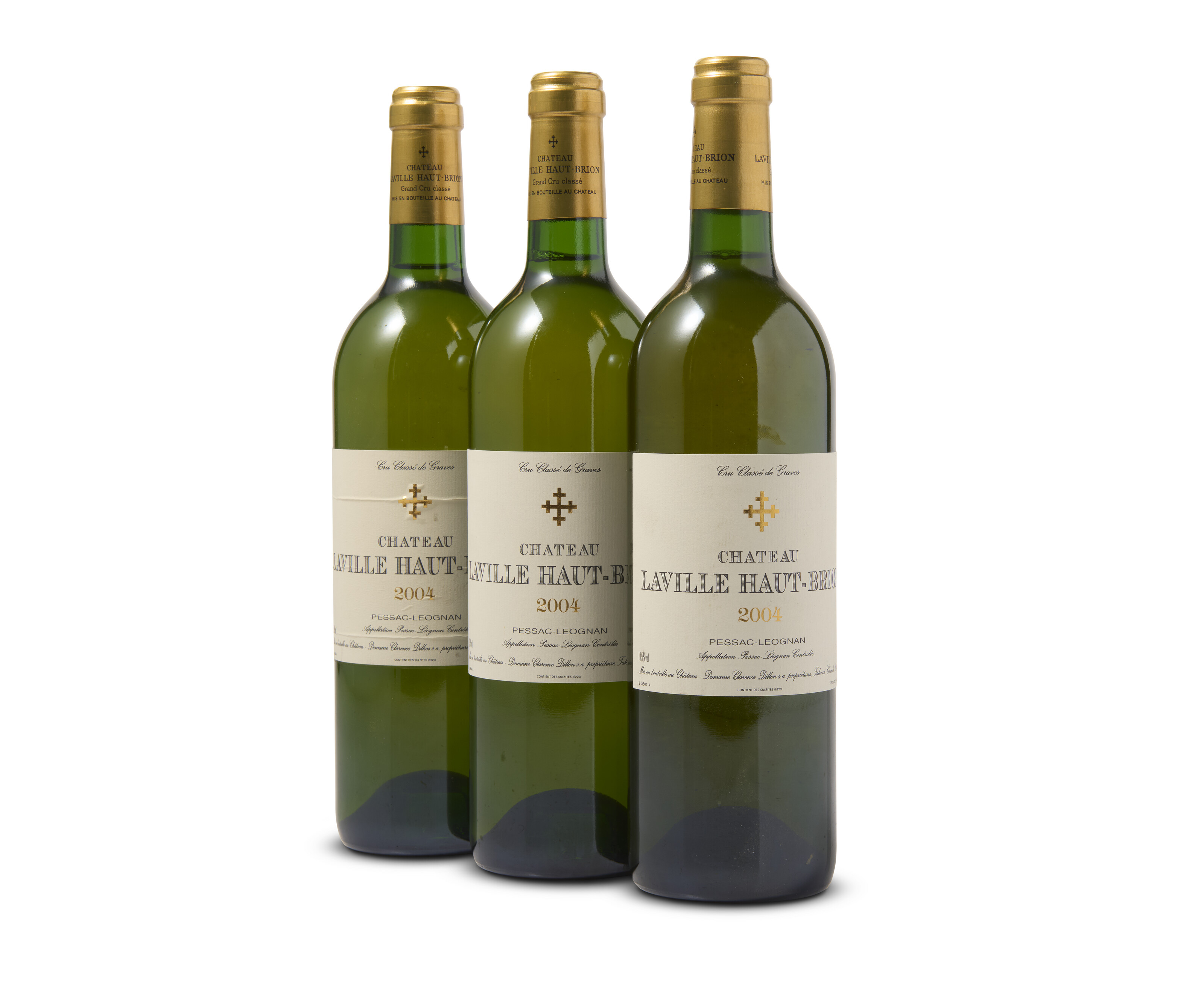 Château Laville Haut Brion 2004, Slightly bin-soiled labels. One ...