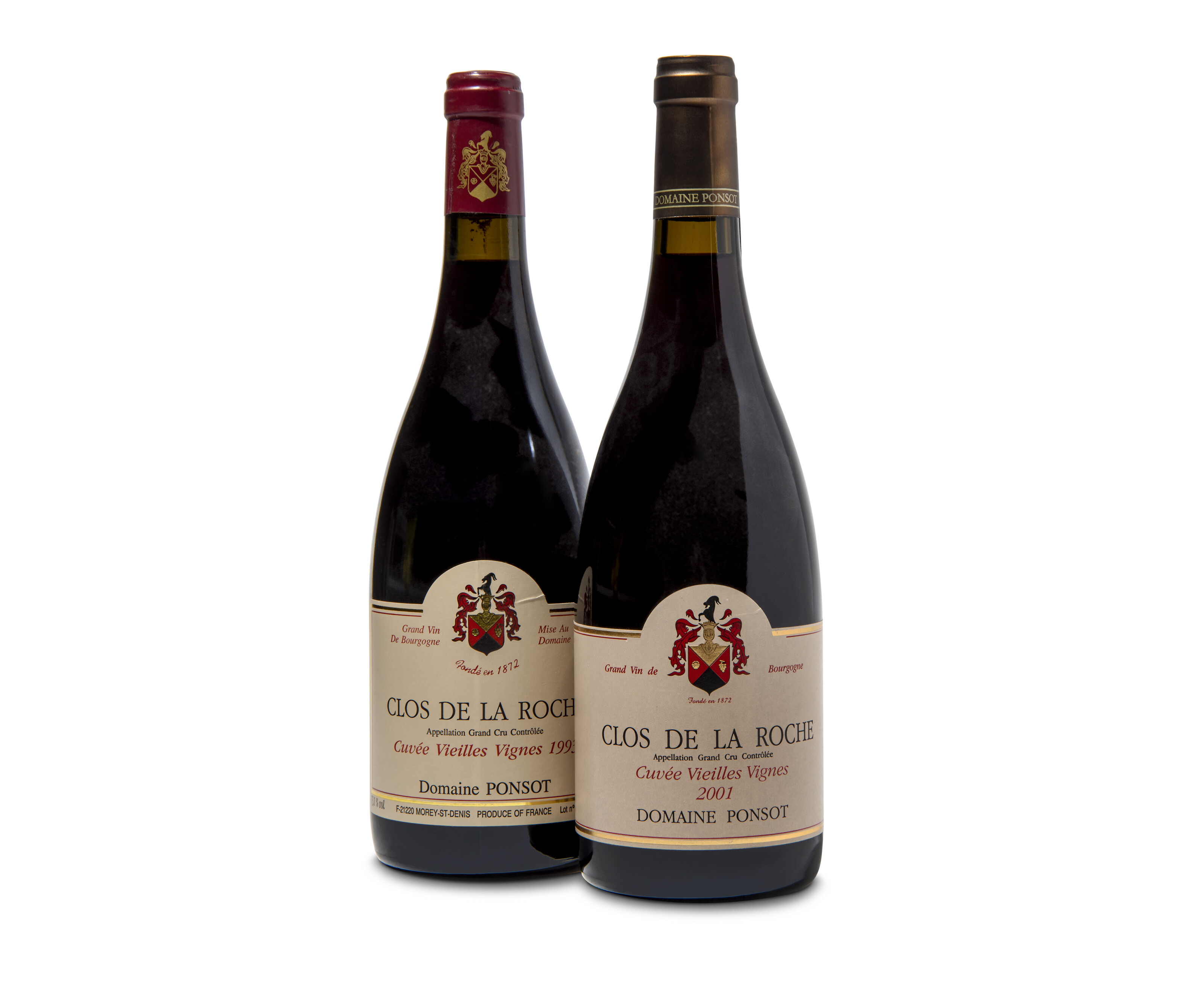 Mixed Ponsot Clos de la Roche 1993-2001, Domaine Ponsot, Clos de la ...