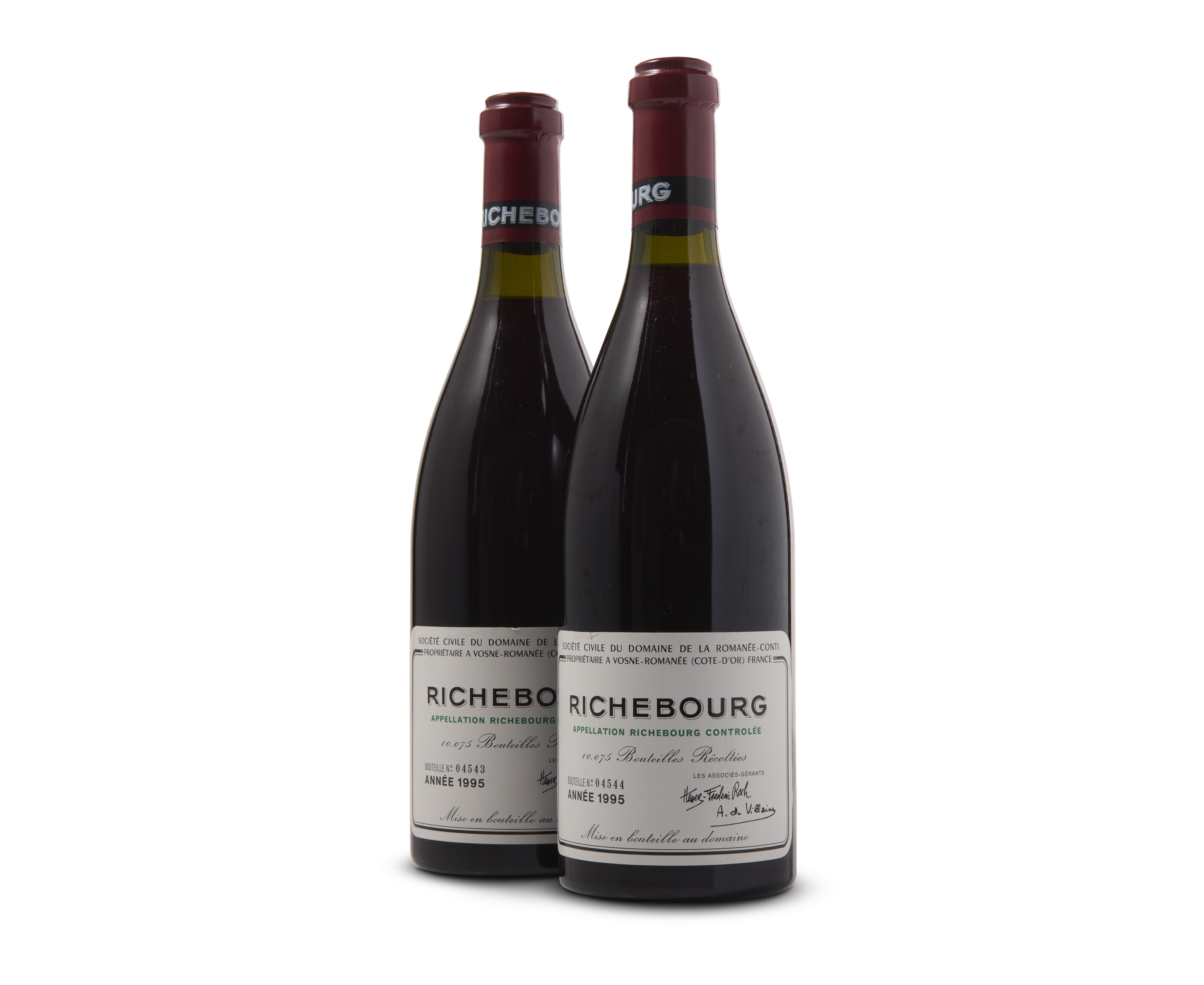 Domaine de la Romanée-Conti, Richebourg 1995, Slightly damaged labels ...