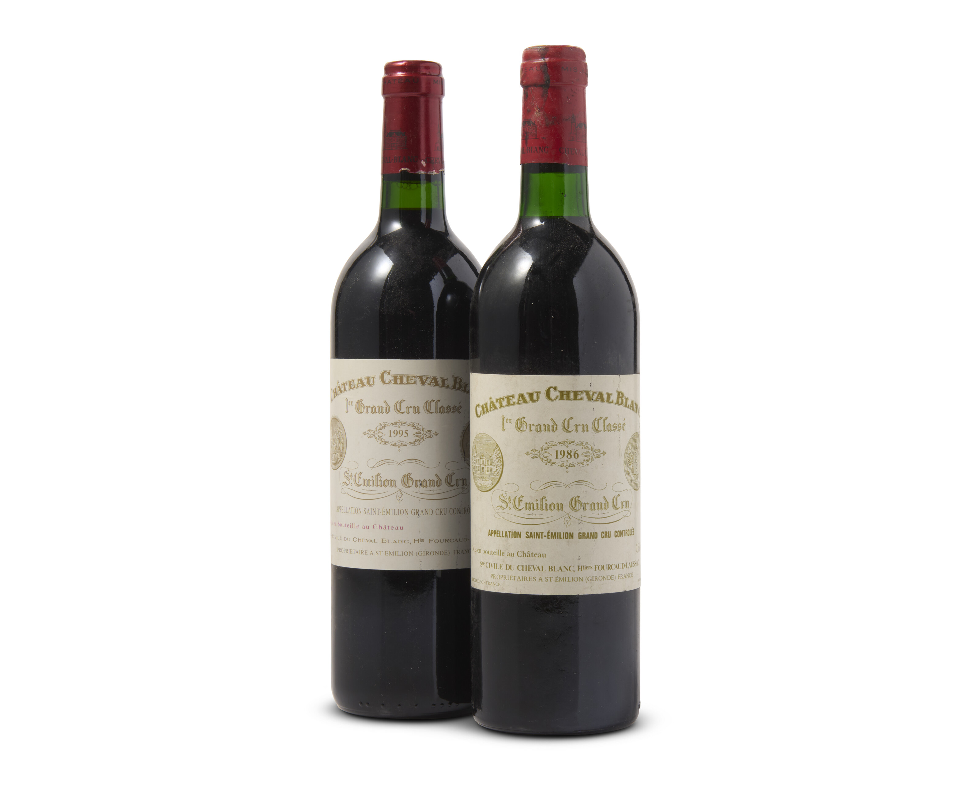 Mixed Cheval Blanc 1986-1995, Château Cheval Blanc 1986Scuffed and ...