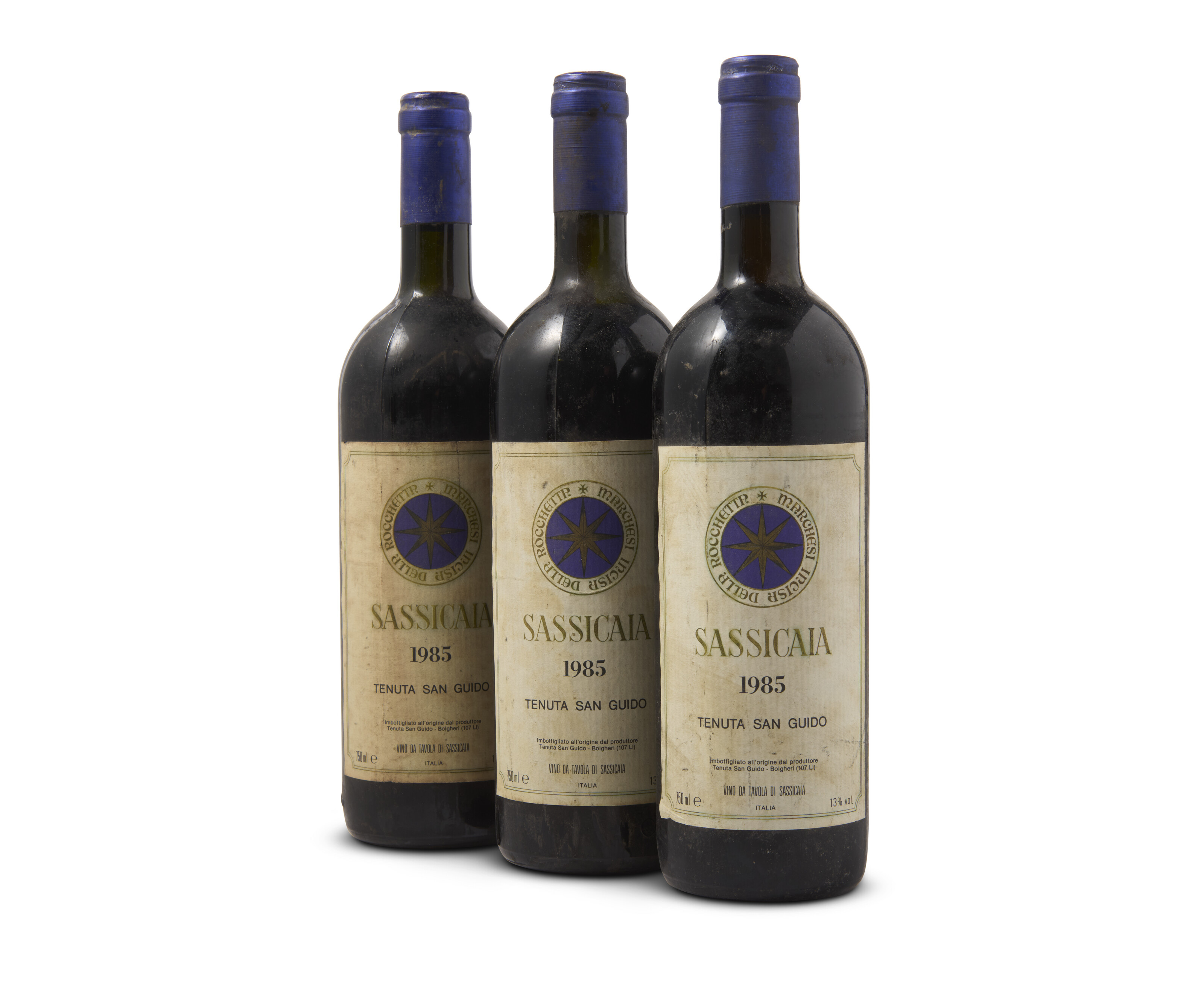 Sassicaia, Tenuta San Guido, Bolgheri 1985, Scuffed and damaged ...