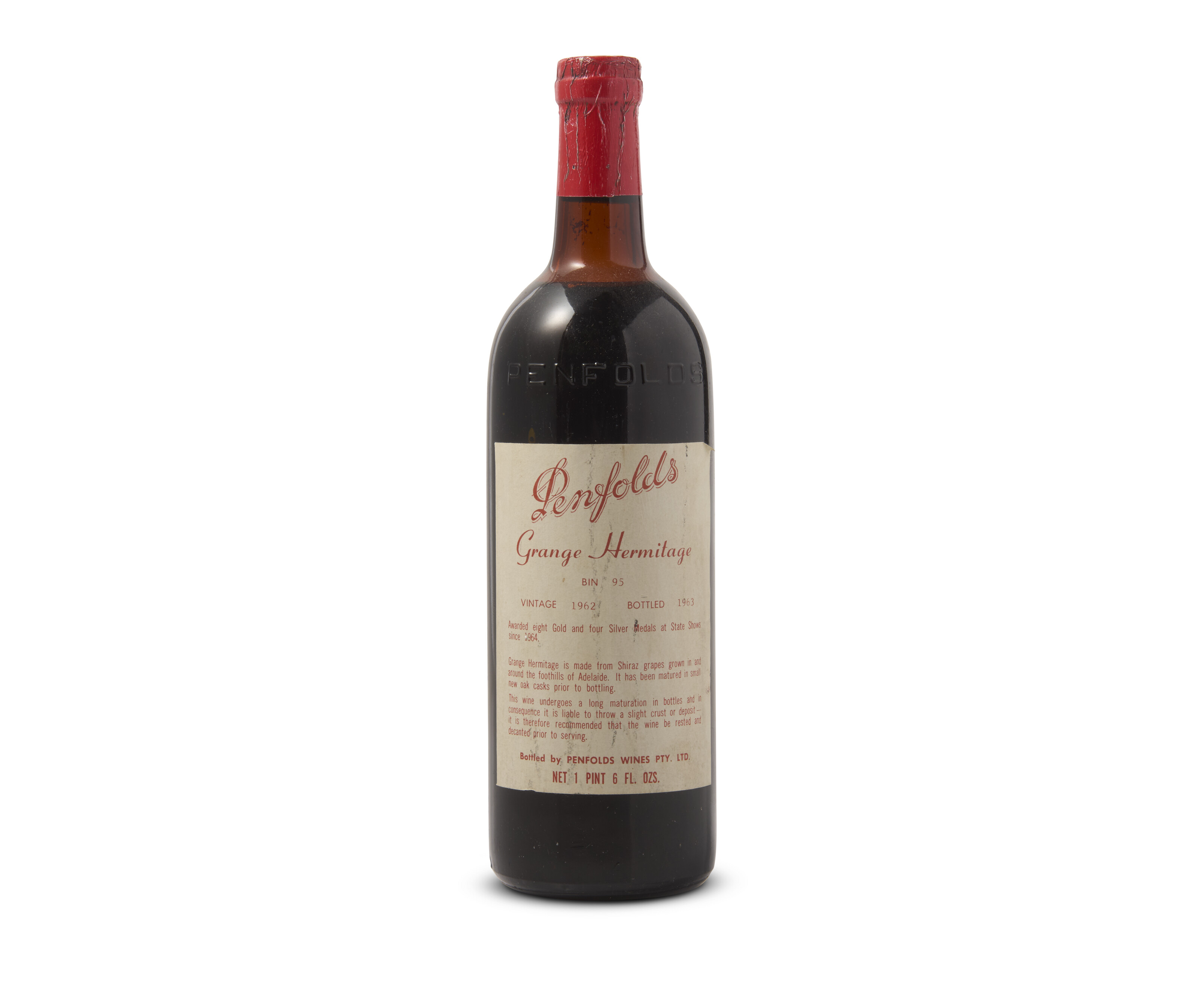 Penfolds, Grange, South Australia 1962, Scuffed and slightly damaged ...