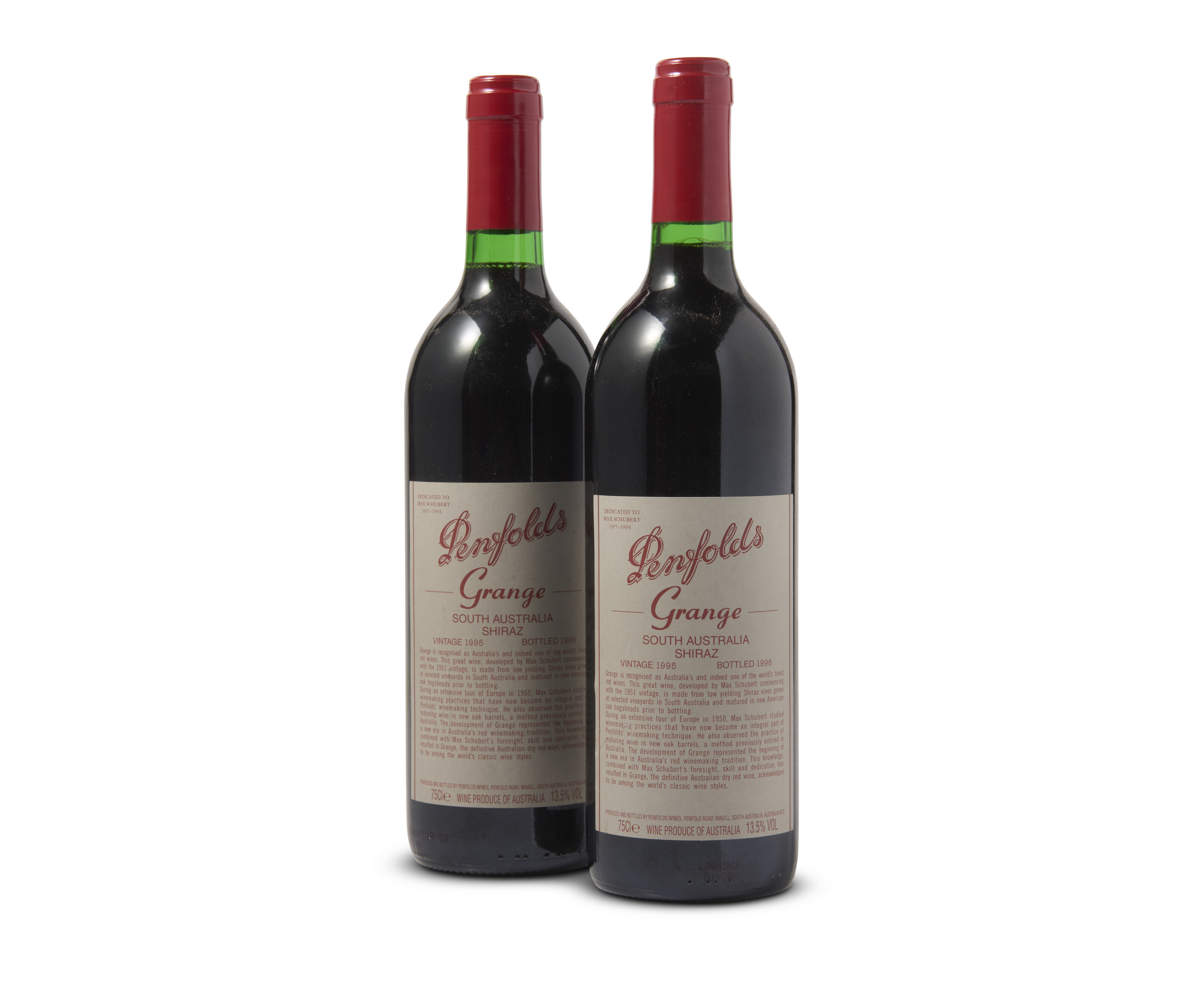 Penfolds, Grange, South Australia 1995, Slightly scuffed capsules ...