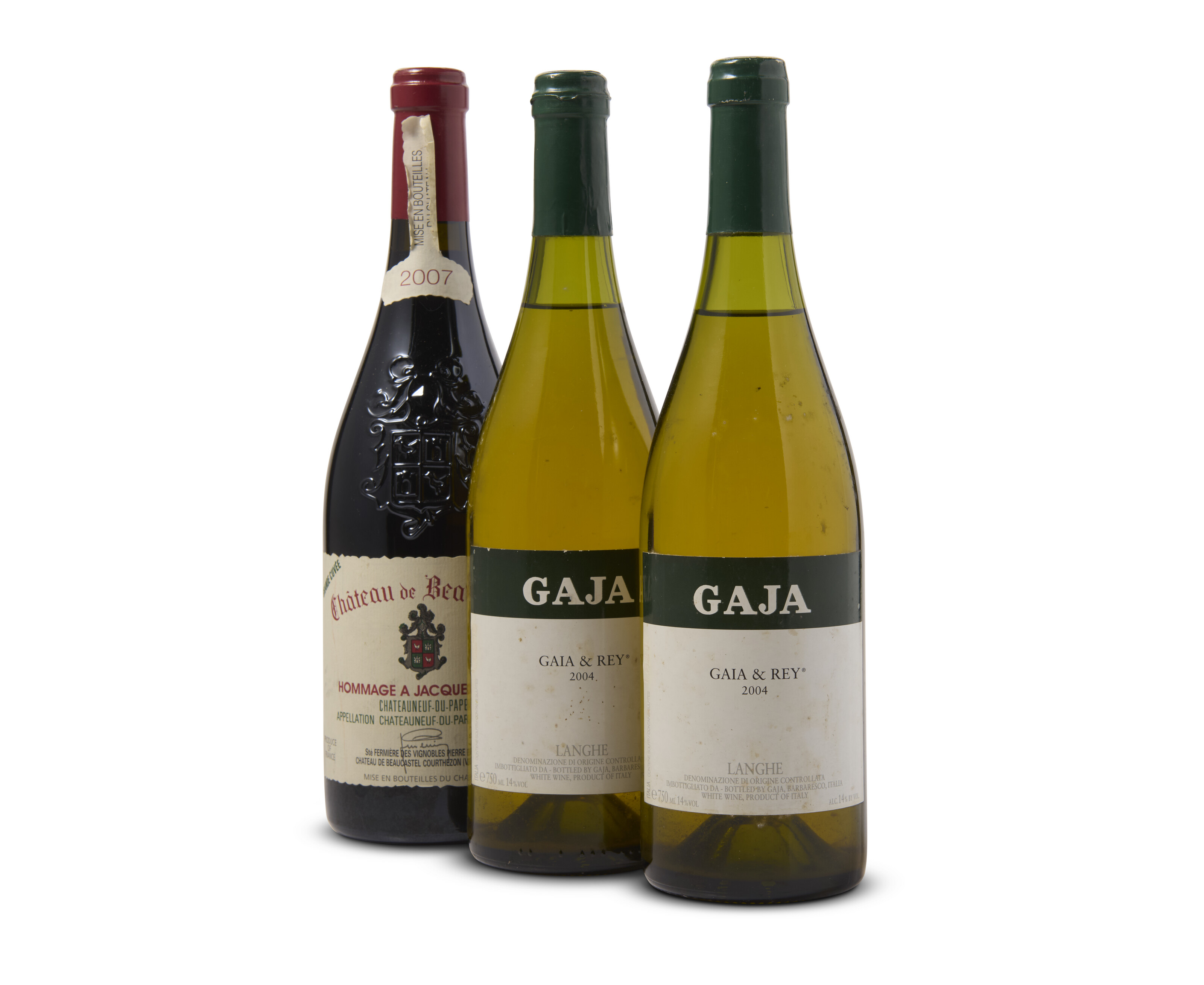 Mixed Gaja and Beaucastel 2004-2007, Gaja, Langhe, Gaia & Rey ...