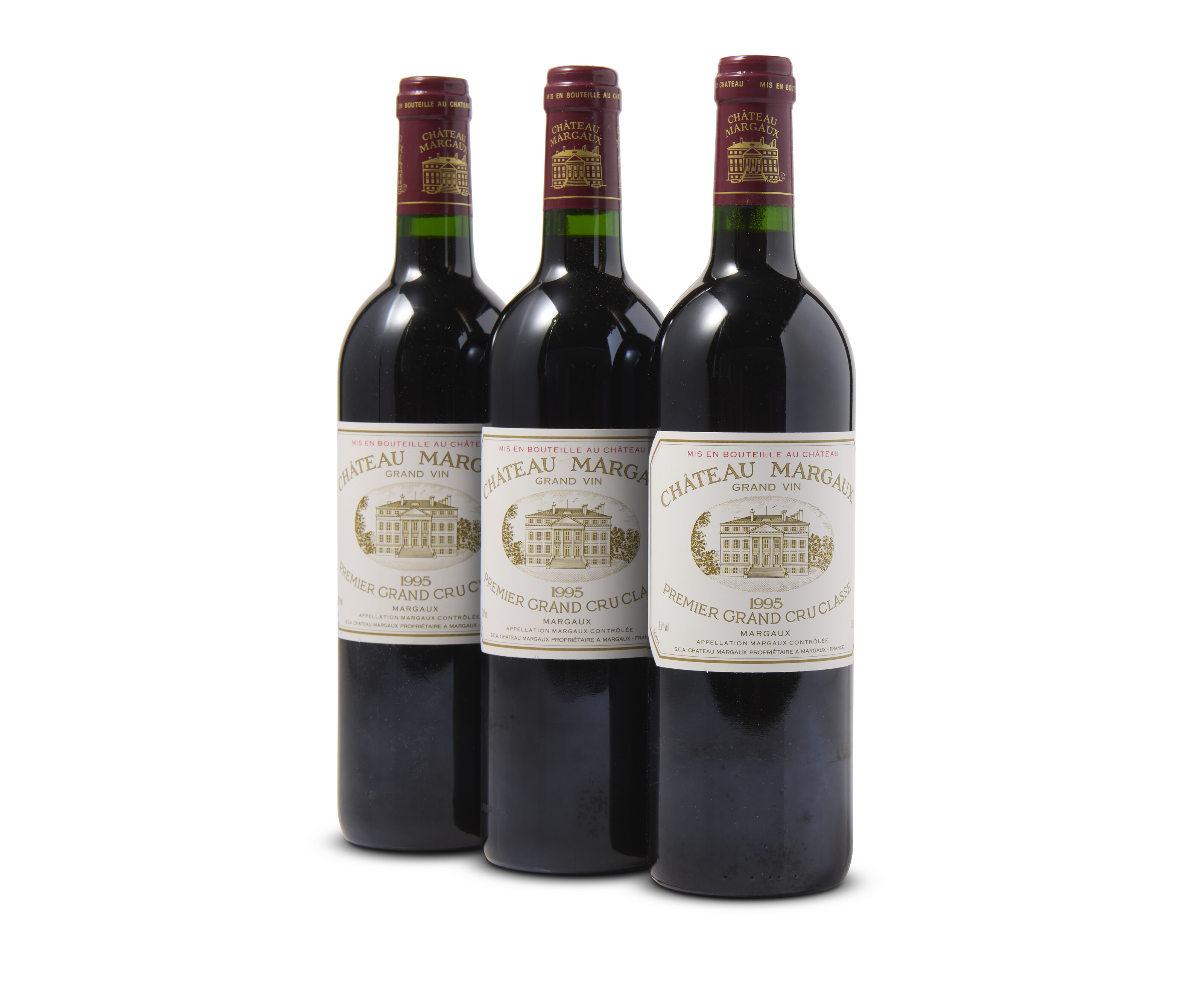 Château Margaux 1995, In original wooden case. Slightly scuffed ...