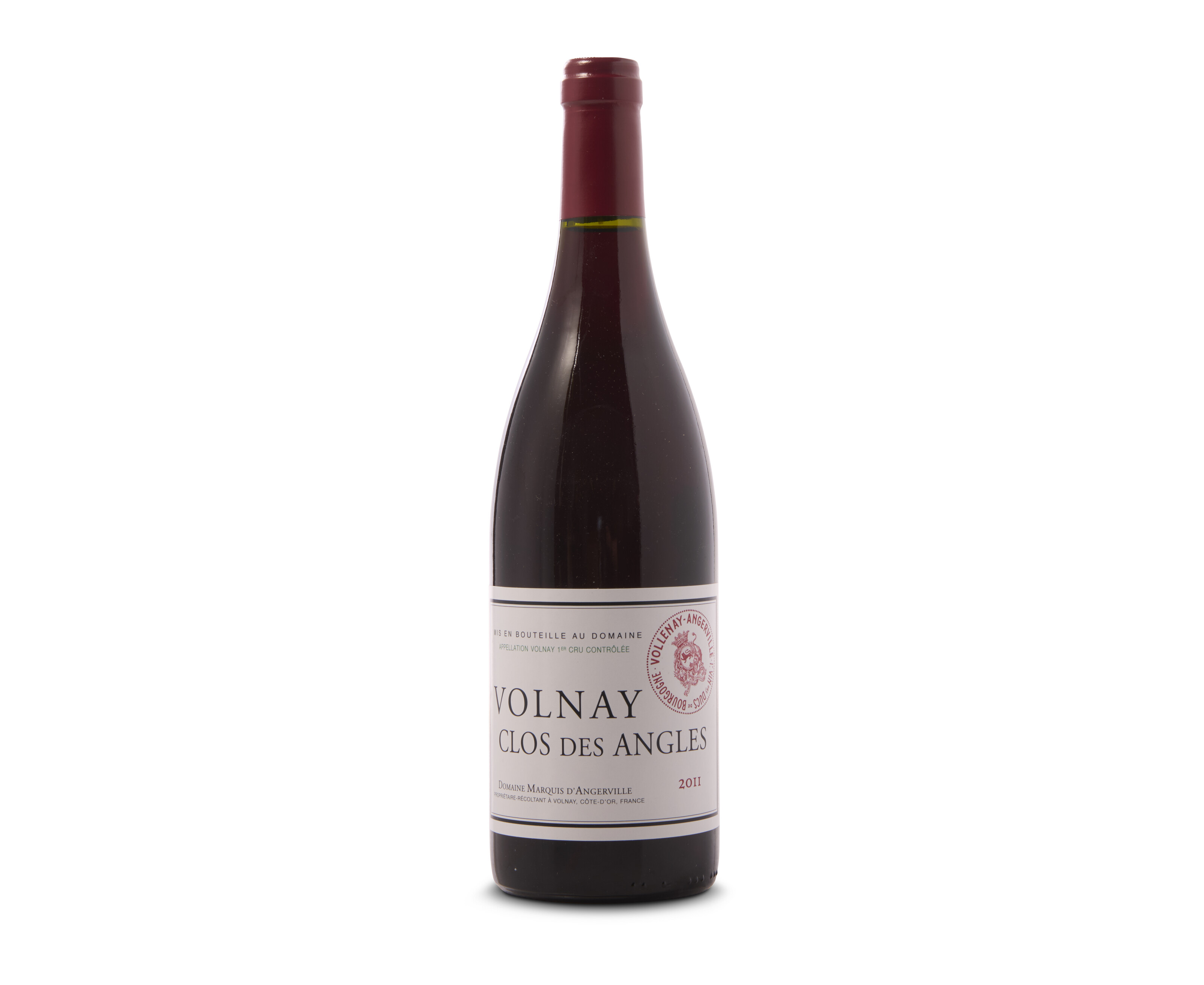 Domaine Marquis d'Angerville, Volnay, Les Angles 2011, Côte de Beaune ...