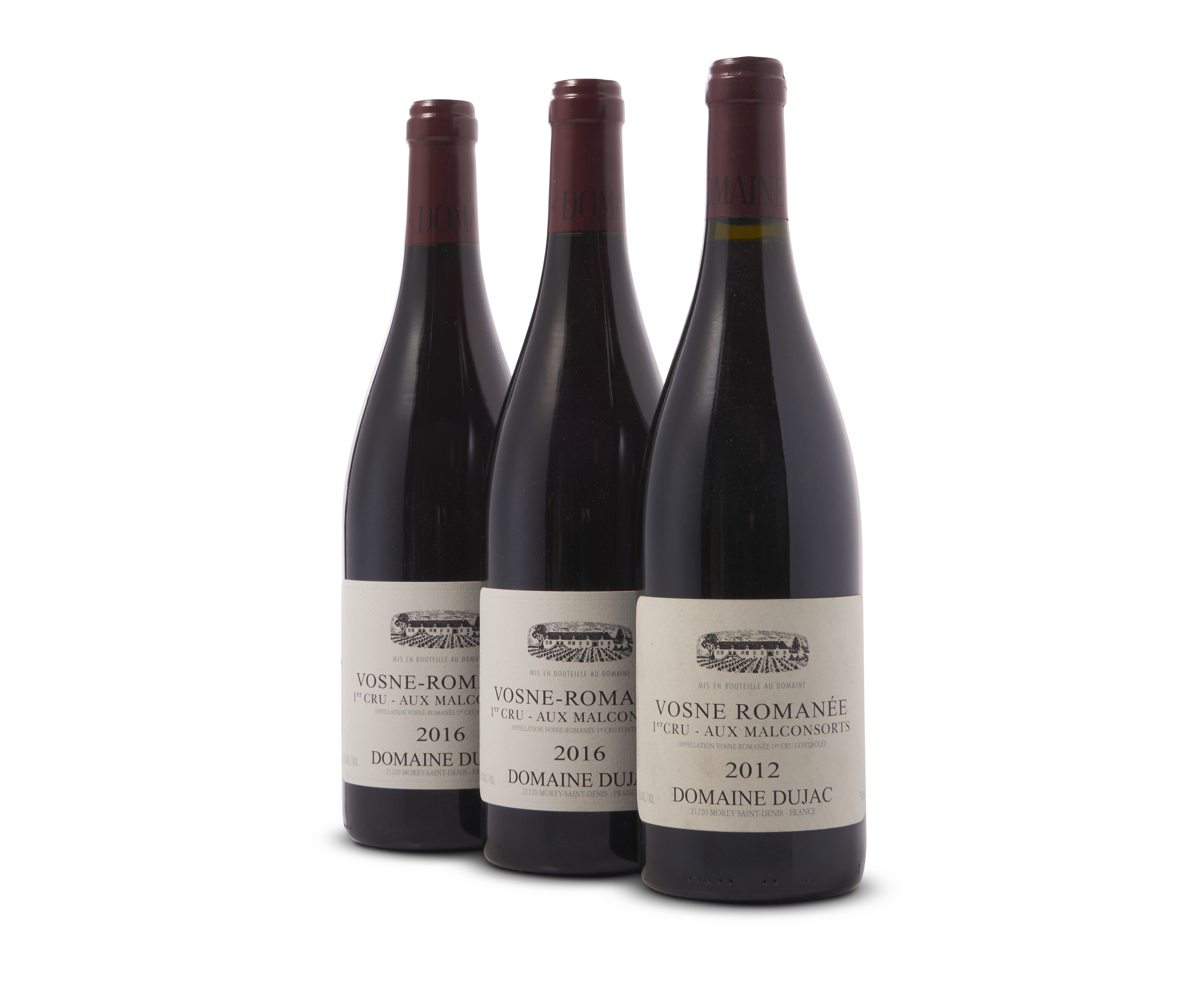 Mixed Dujac Vosne-Romanée Malconsorts 2012-2016, Domaine Dujac, Vosne ...