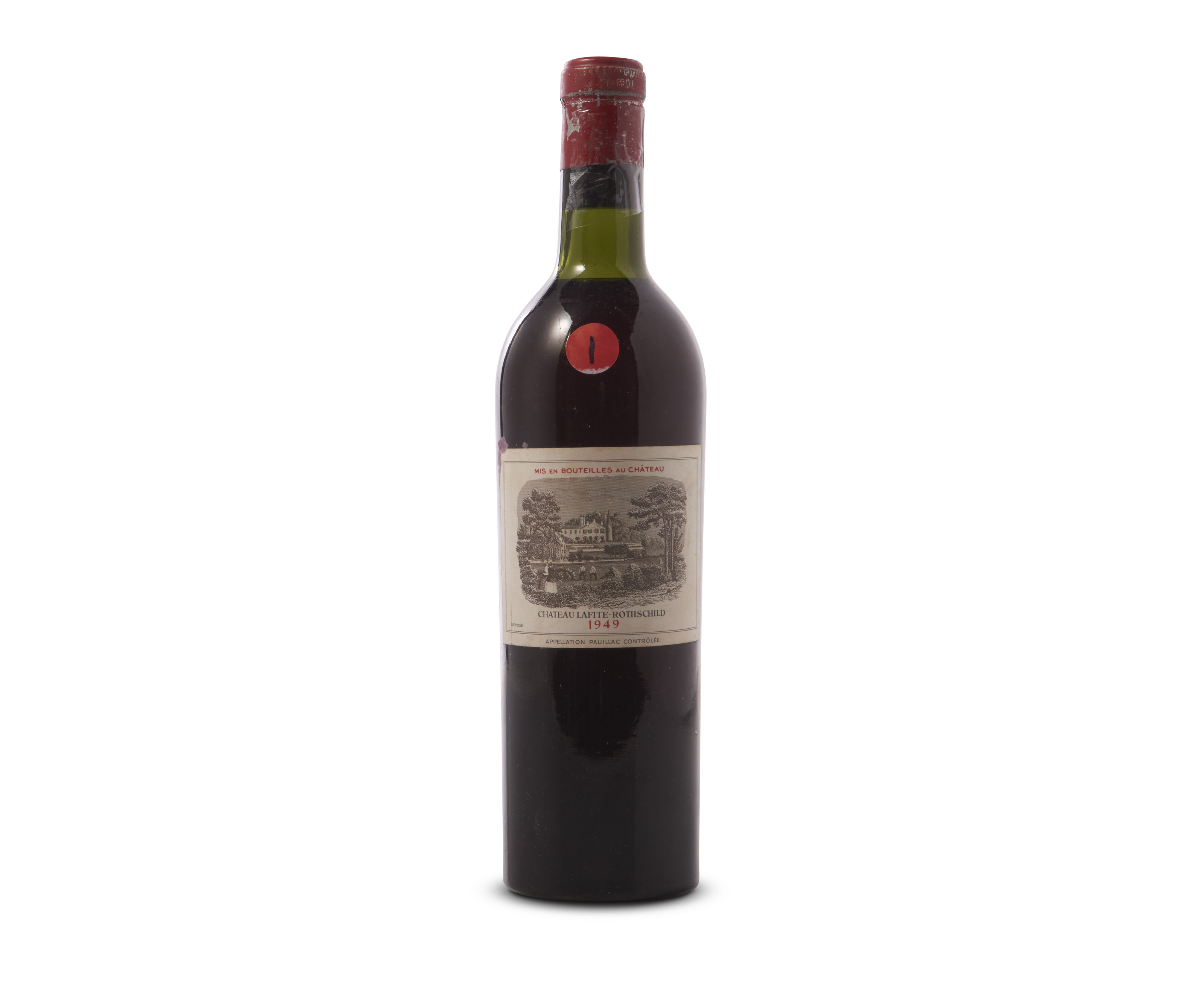 Château Lafite Rothschild 1949, Pauillac, 1er Cru ClasséScuffed capsule cut to reveal chateau ...