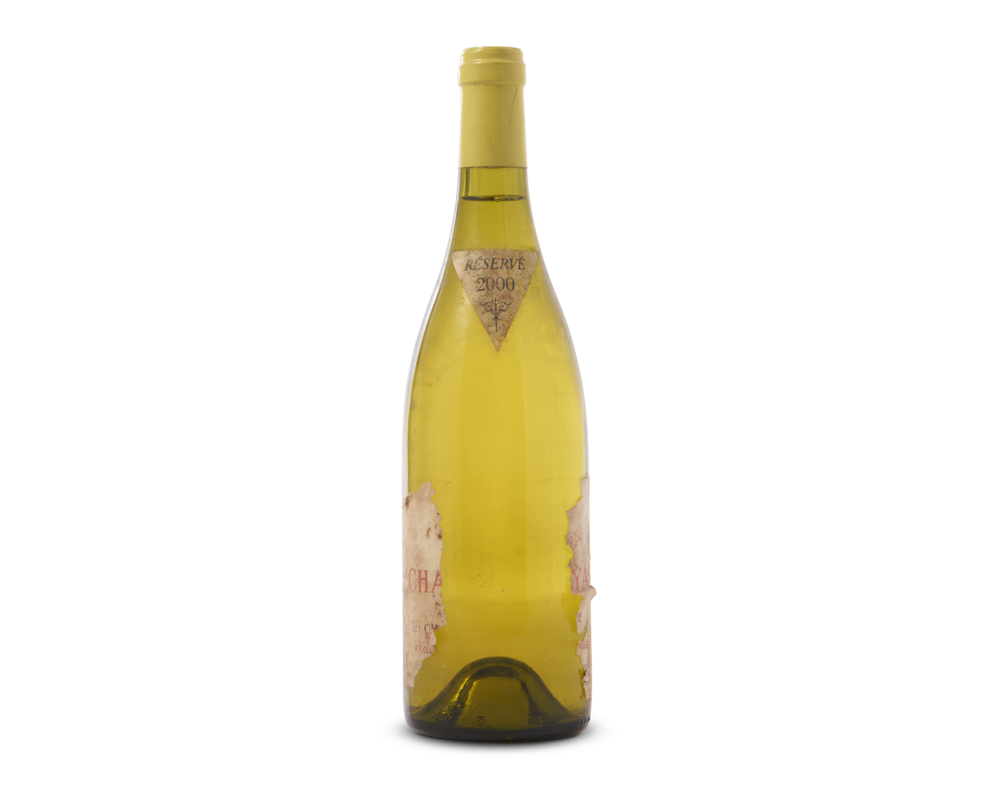 Chateau Rayas, Châteauneuf-du-Pape, Blanc 2000, Remains of bin-soiled ...