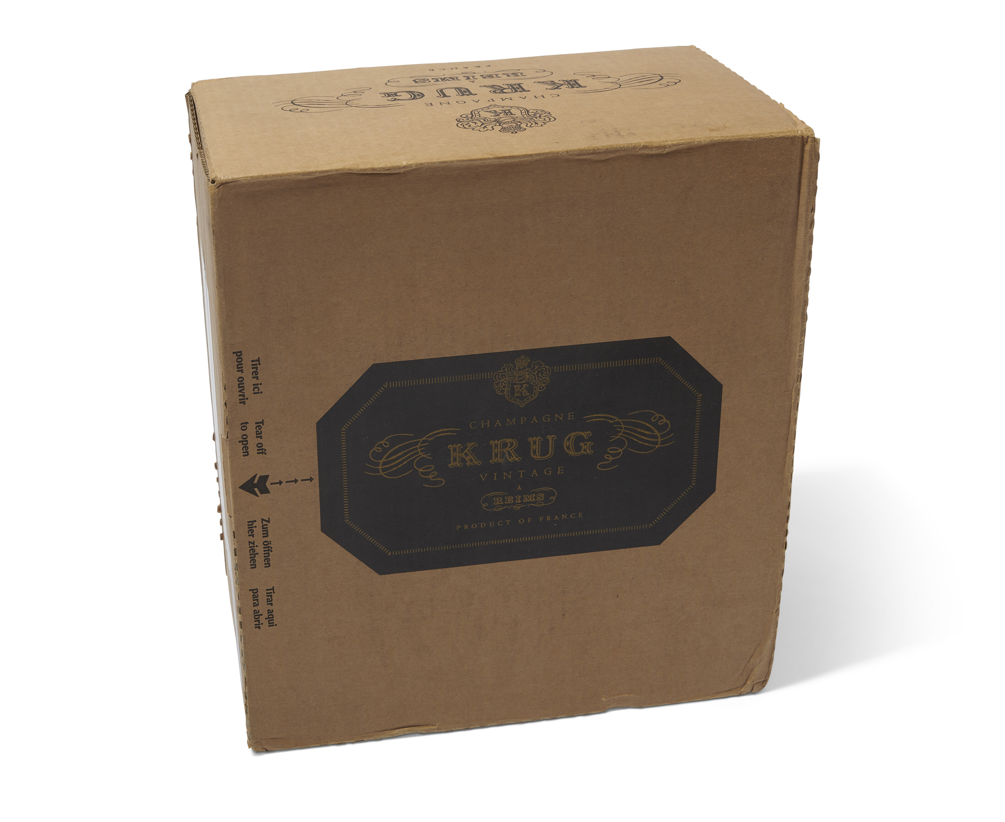 Krug, Vintage Brut 1990, Six bottles in original carton. One scuffed ...
