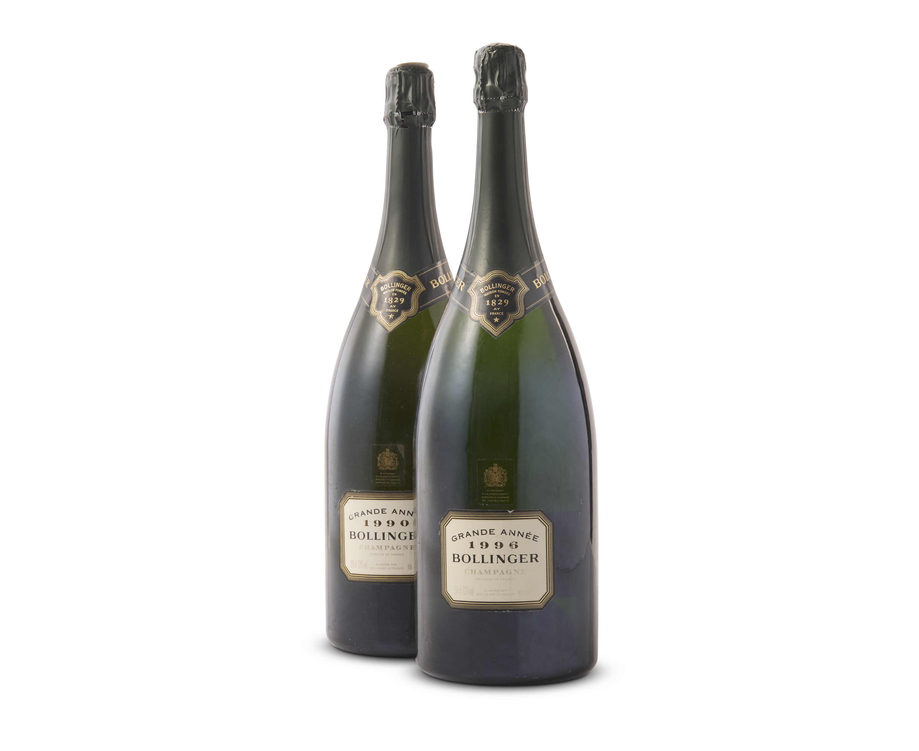Bollinger, La Grande Année 1996, In three-magnum original cartons ...