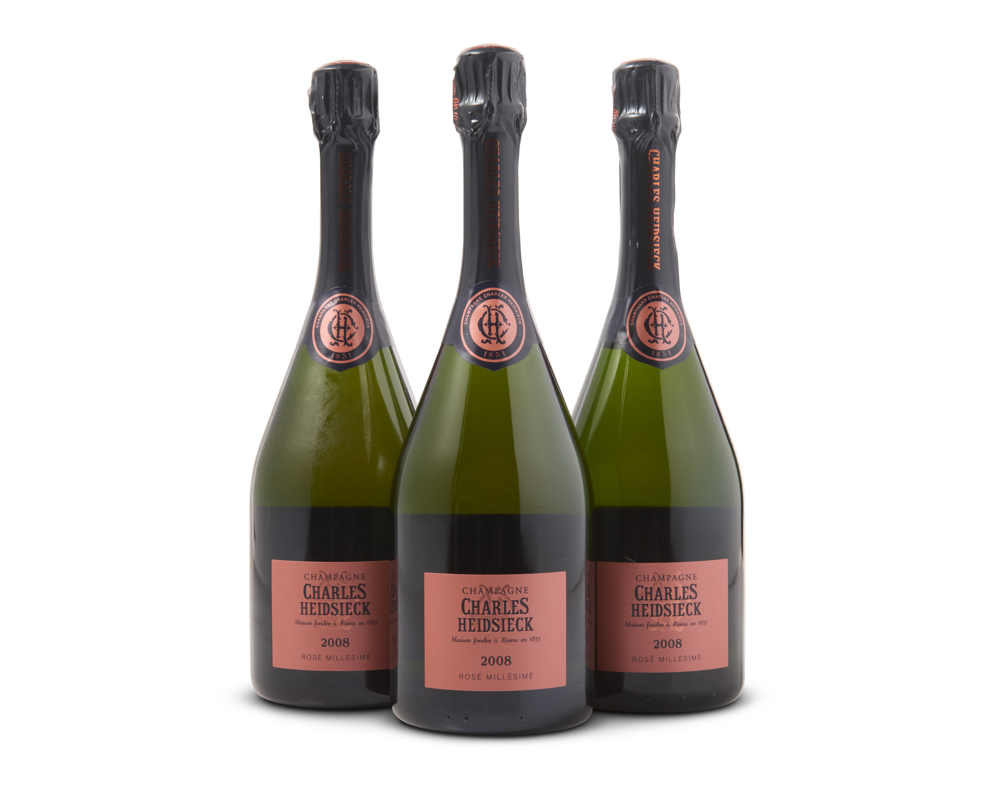 Charles Heidsieck, Rosé Millésime 2008, In six-bottle original cartons ...
