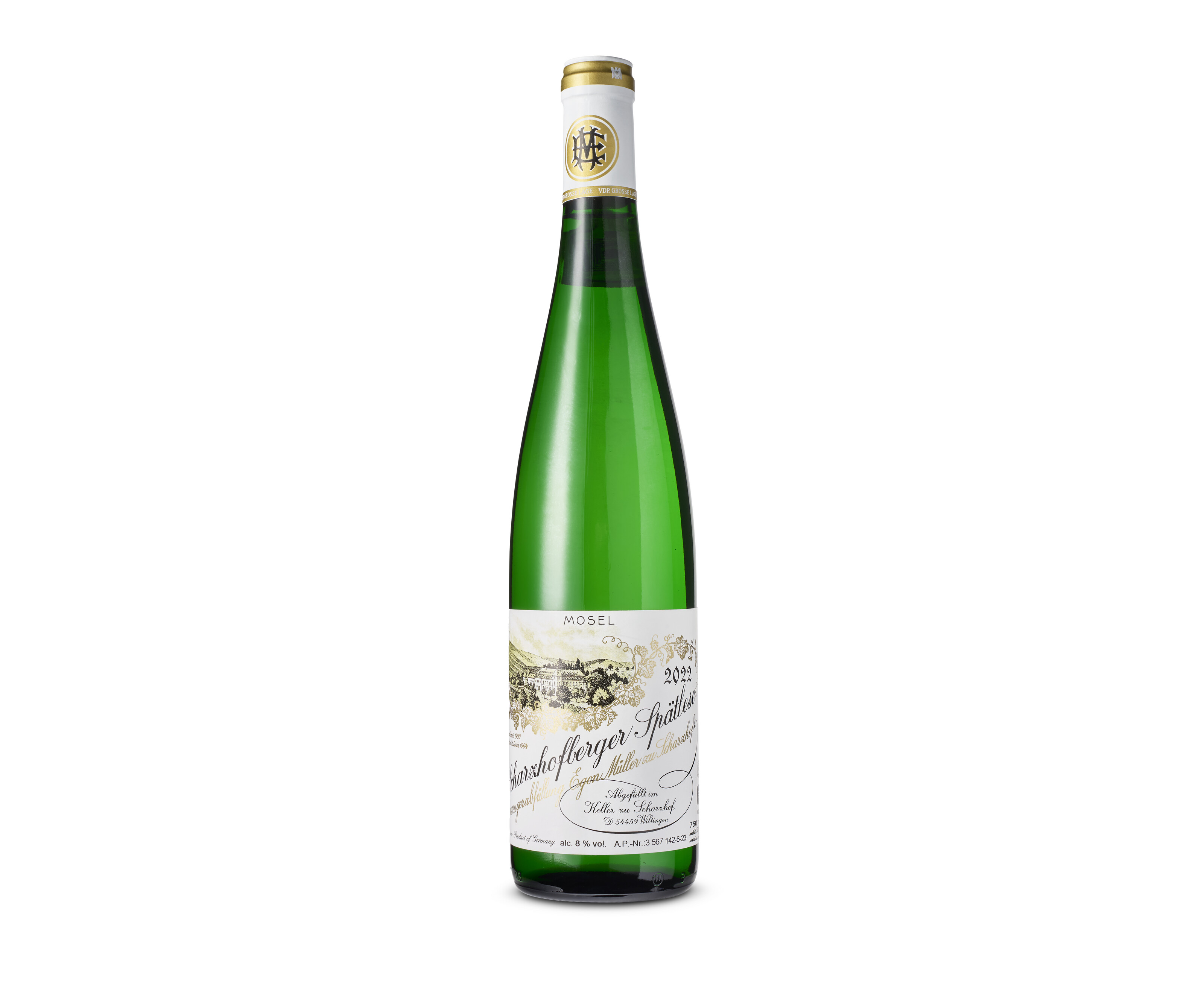 Egon Muller, Scharzhofberger Riesling Spätlese, Mosel 2022, In original ...