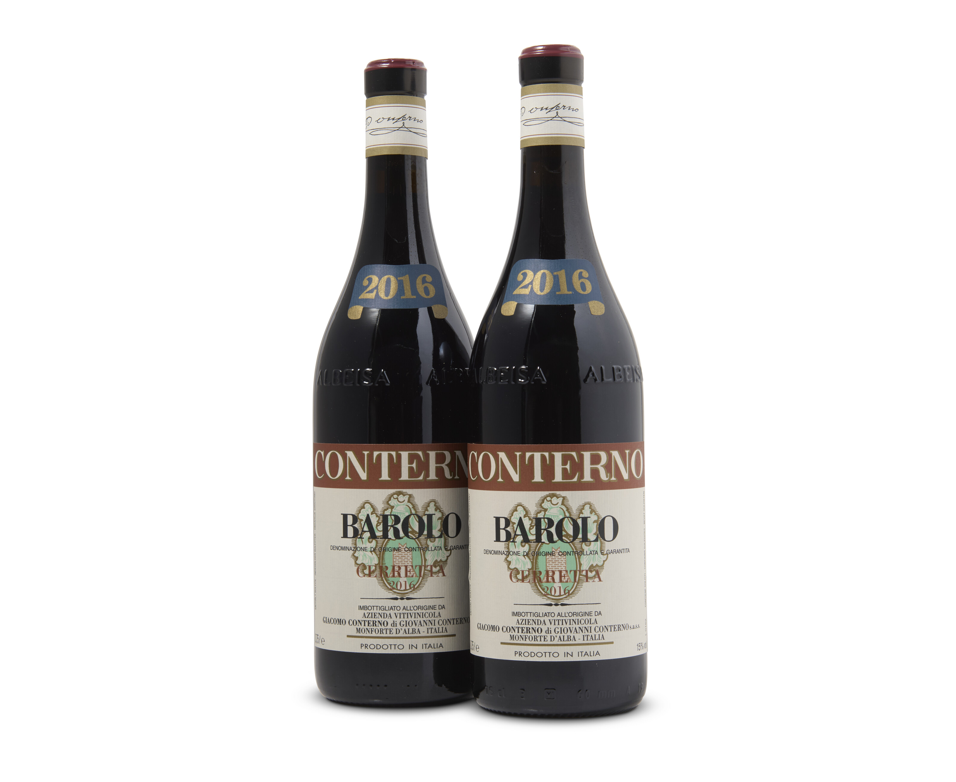 Mixed Giacomo Conterno, Barolo Cerretta 2016 & 2017, Giacomo Conterno ...