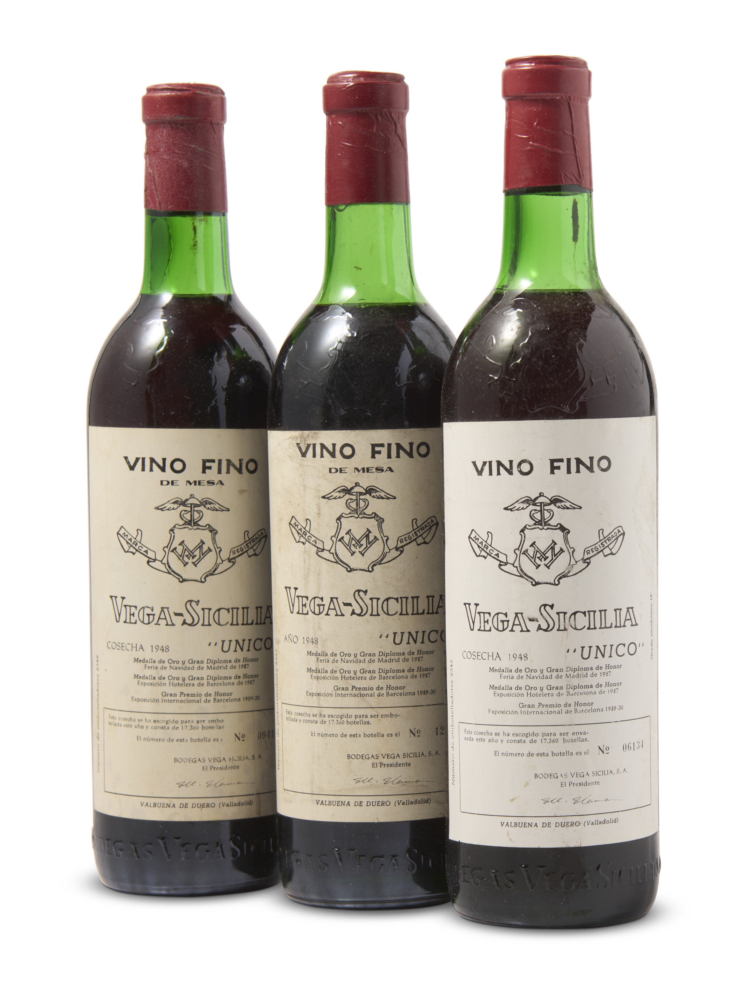 Vega Sicilia, Único, Ribera del Duero 1948, In original wooden case, no ...