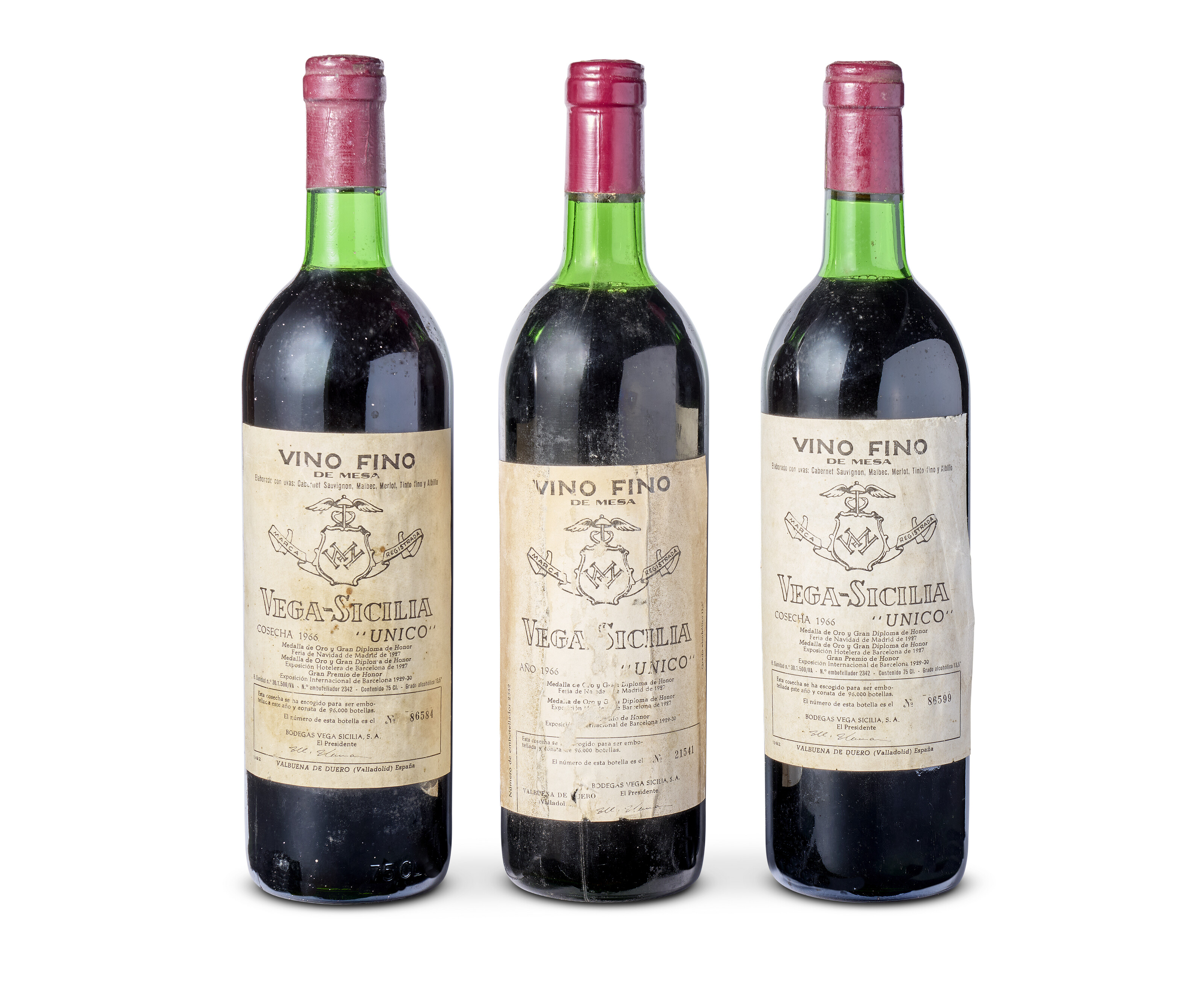 Vega Sicilia, Único, Ribera del Duero 1966, In original wooden cases ...