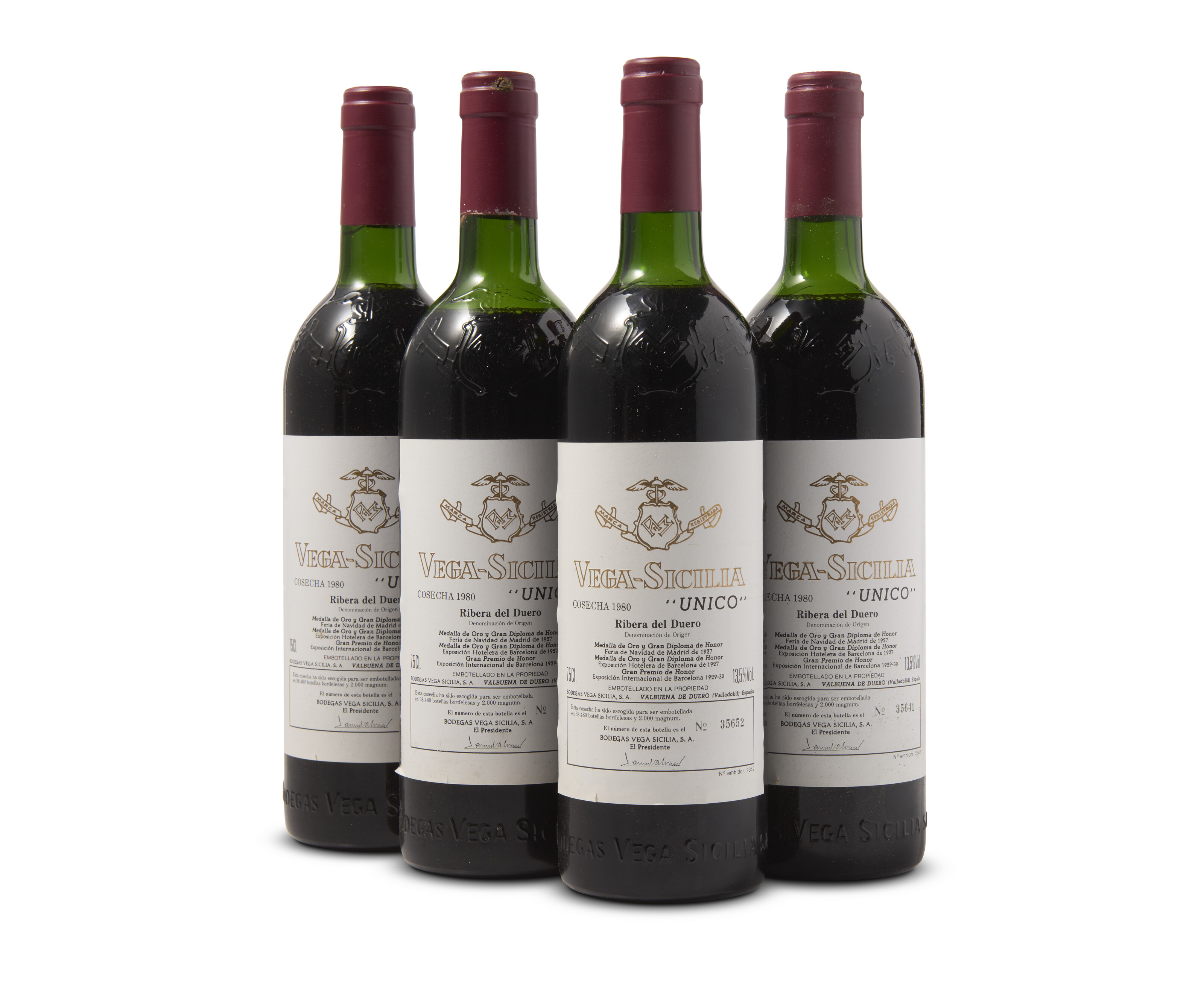 Vega Sicilia, Único, Ribera del Duero 1980, In original wooden case ...