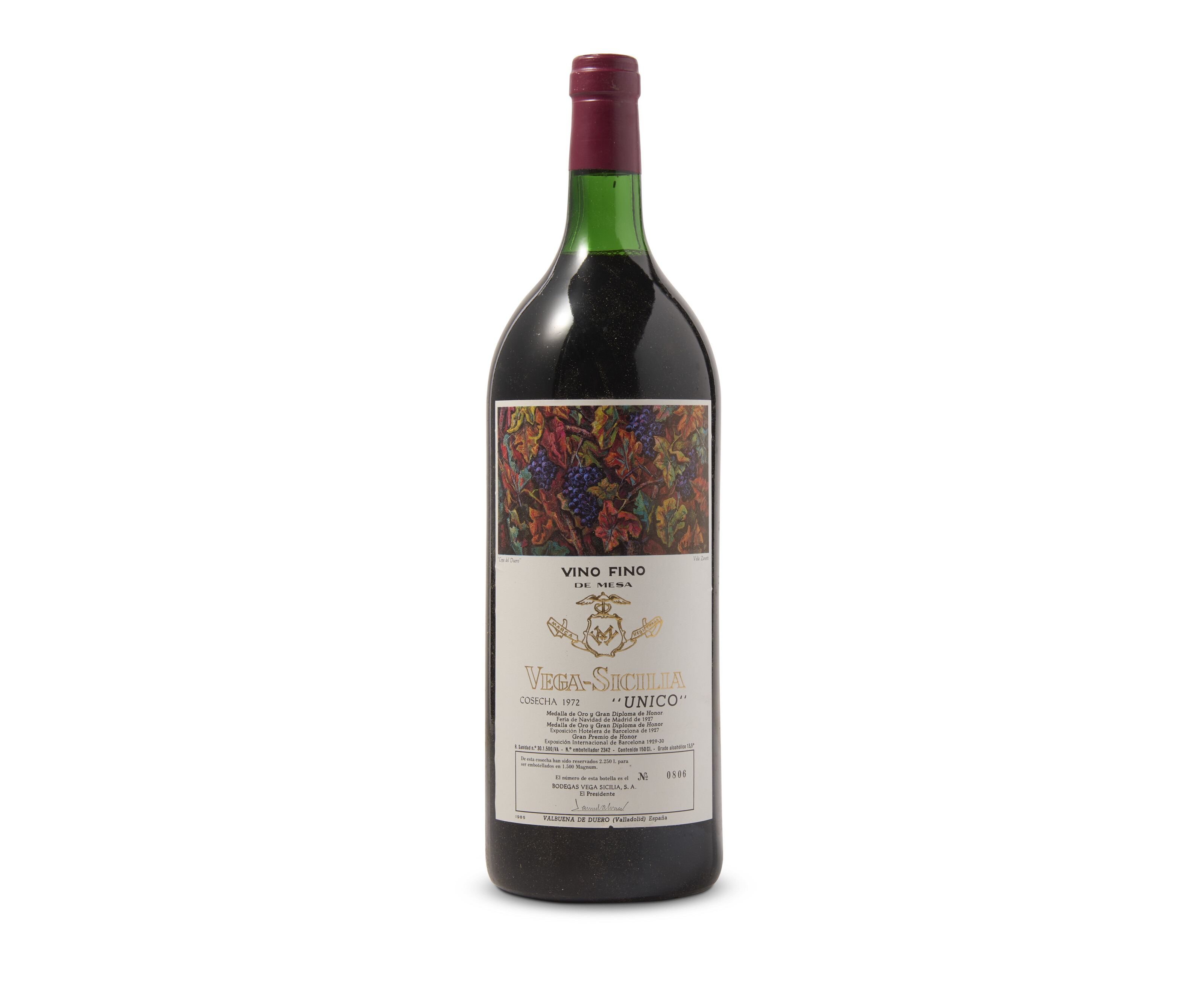 Vega Sicilia, Único, Ribera del Duero 1972, In original wooden cases ...