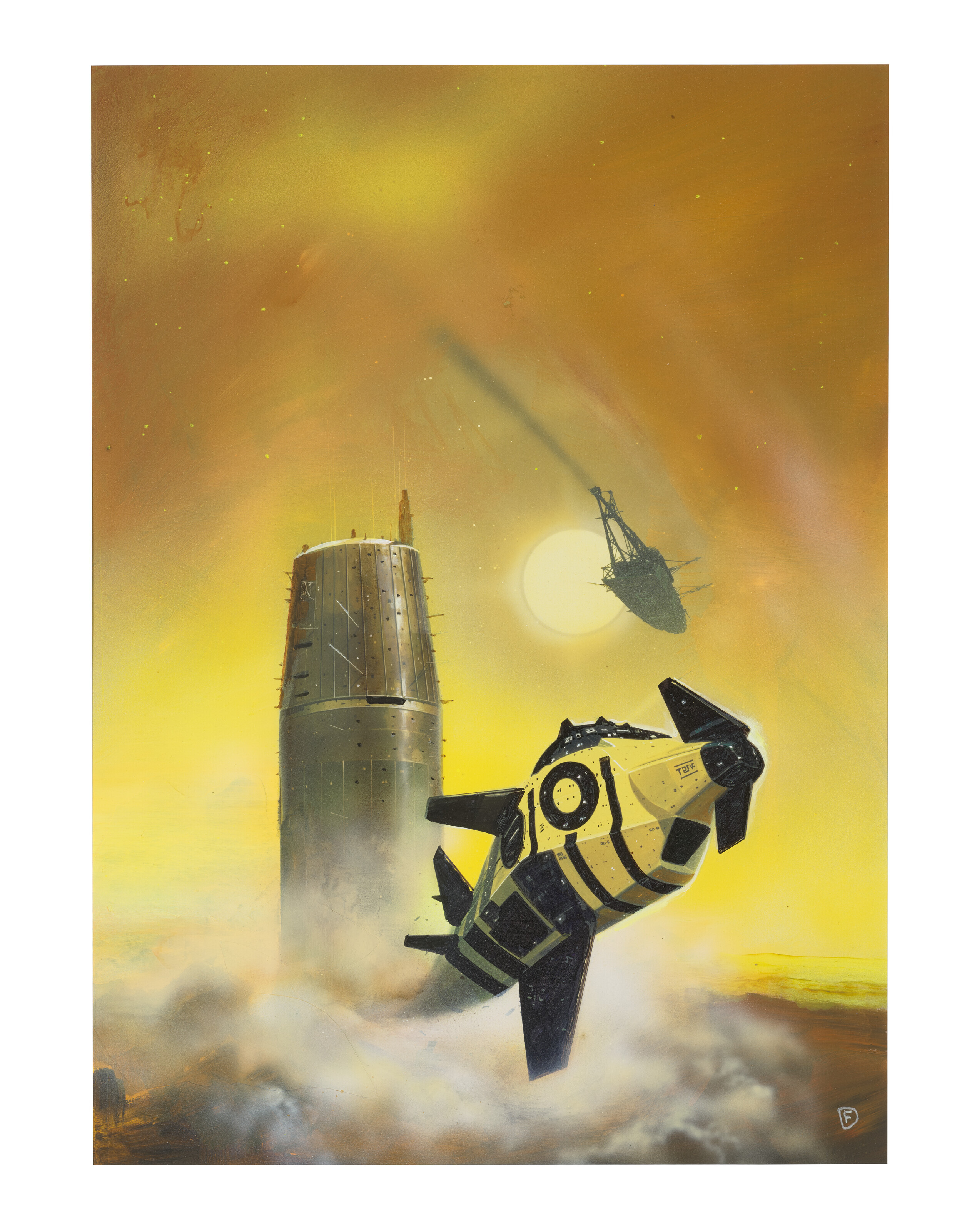 Norman Conquest 2066: original cover artwork, Chris Foss | Christie’s