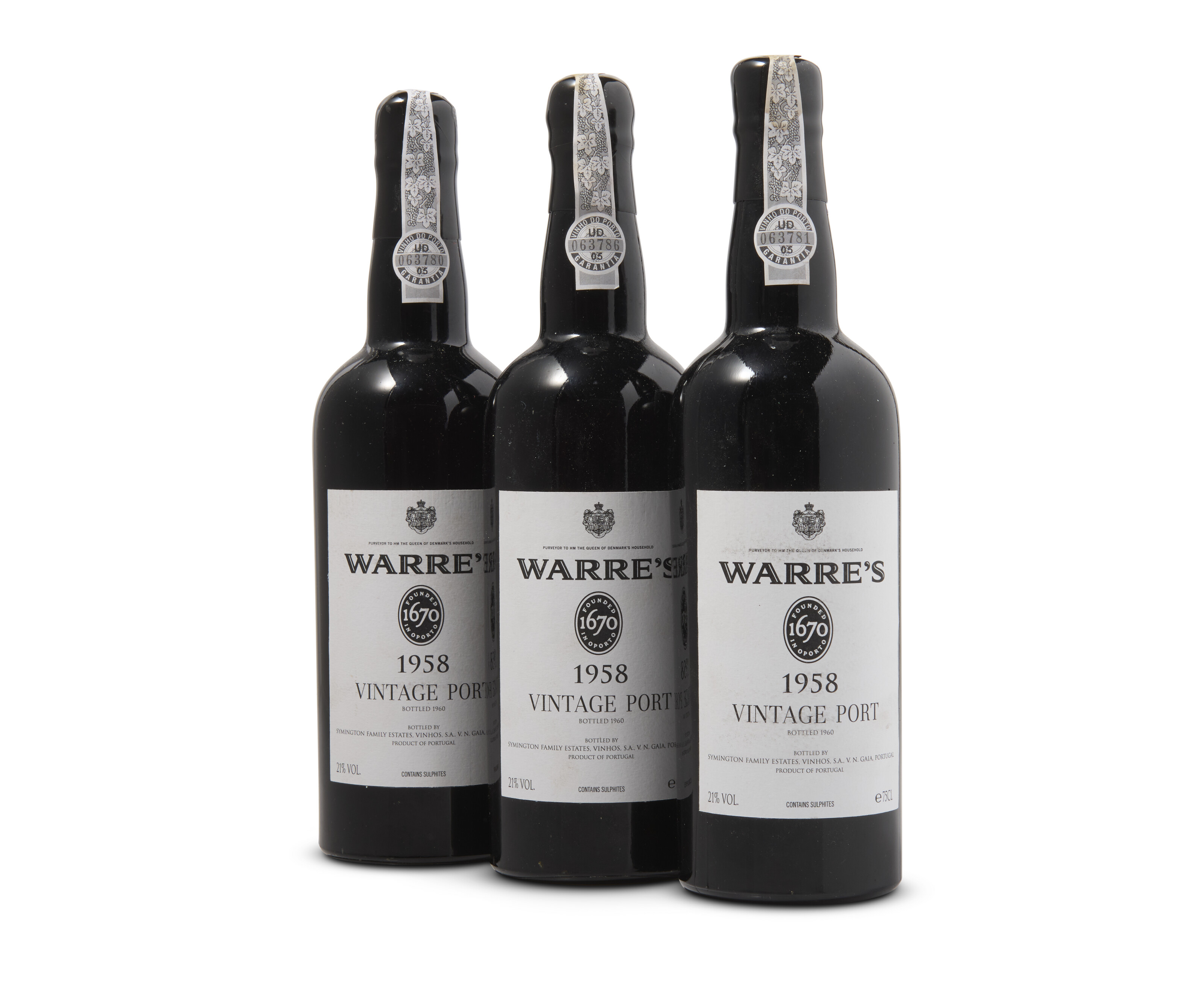 Warre's, Vintage Port 1958, Ex Sotheby's October 2019. Wax capsules ...