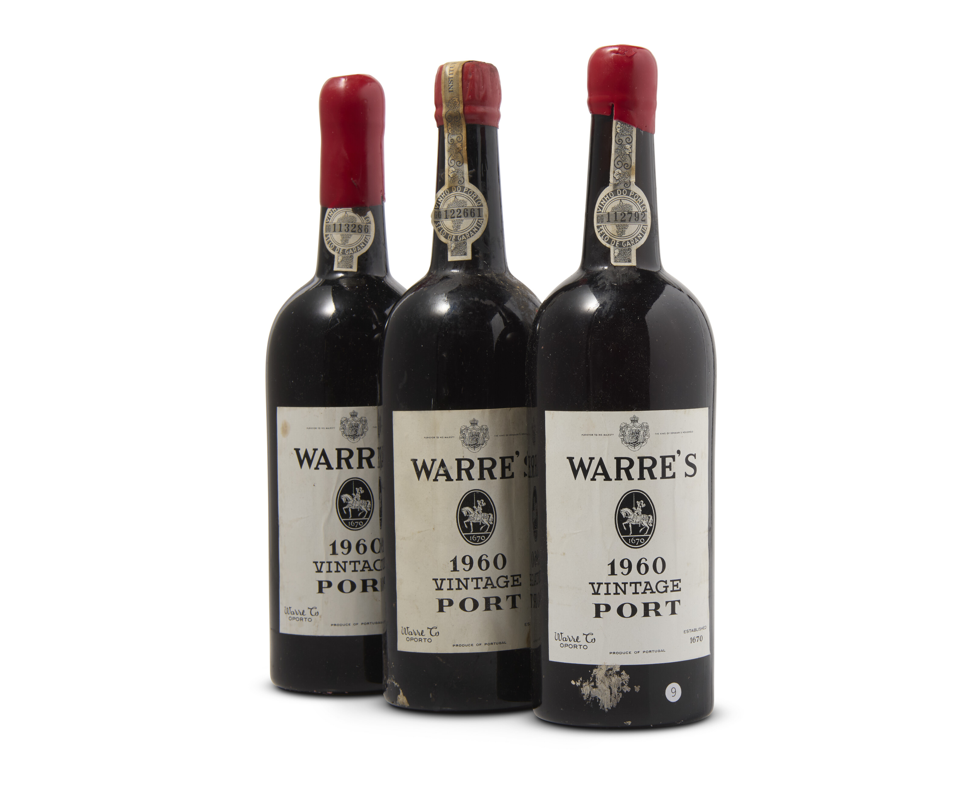 Warre's, Vintage Port 1960, Ex Christie's March 2017. Two bottles with ...