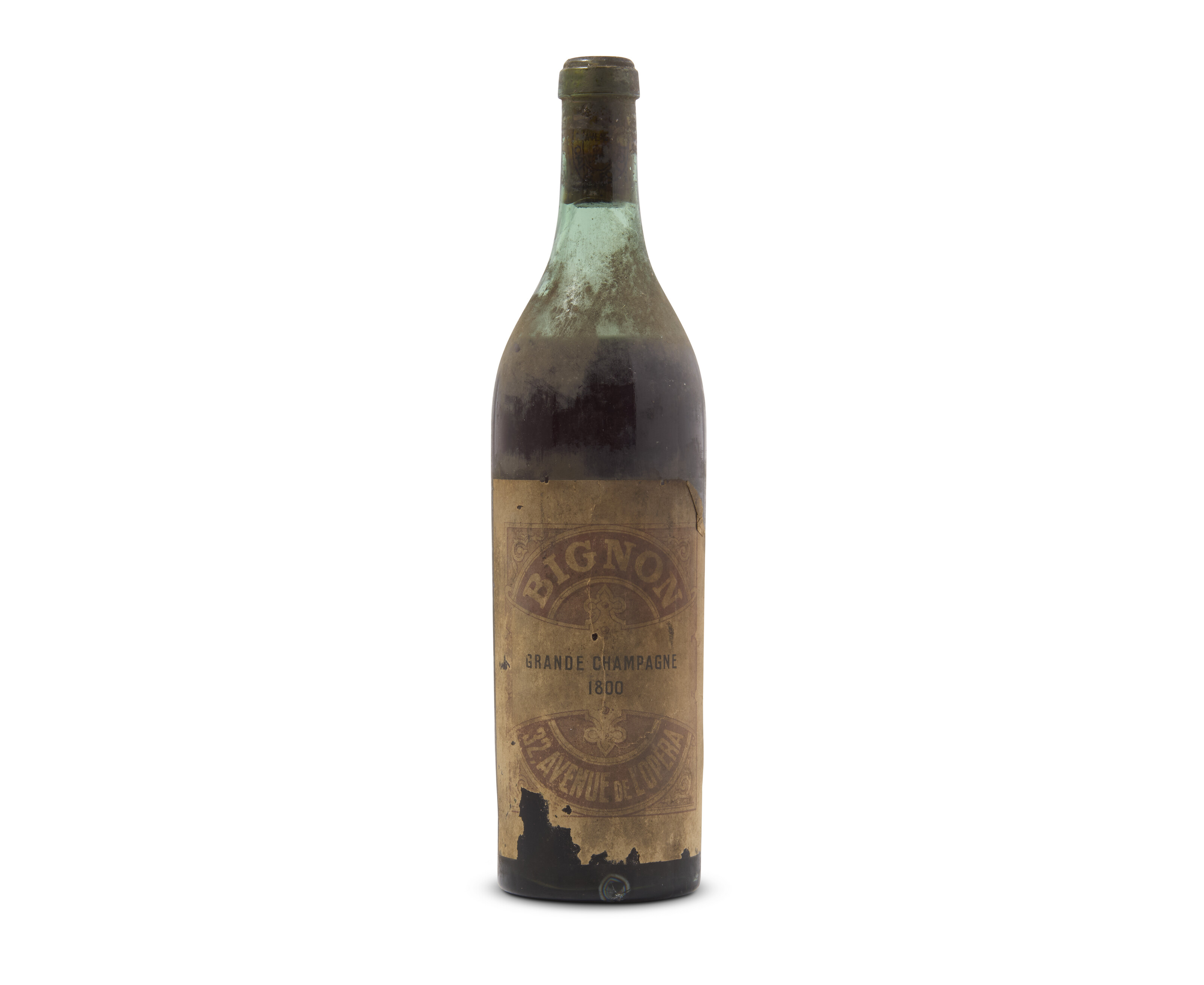 Bignon, Grande Champagne Cognac 1800, Ex Tajan June 1997. Branded cork ...