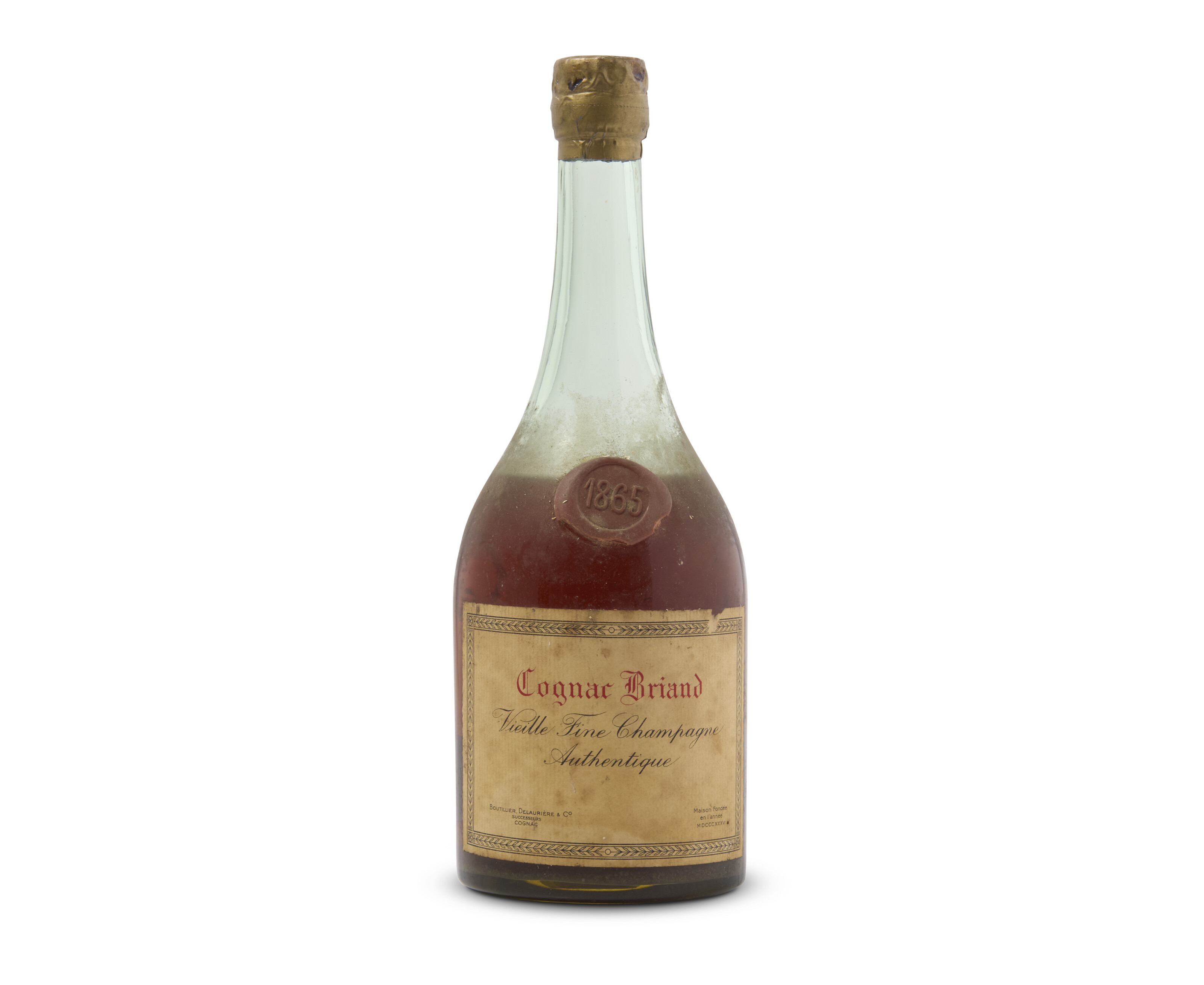 Georges Briand, Vieille Fine Champagne Cognac 1865, Vintage embossed ...