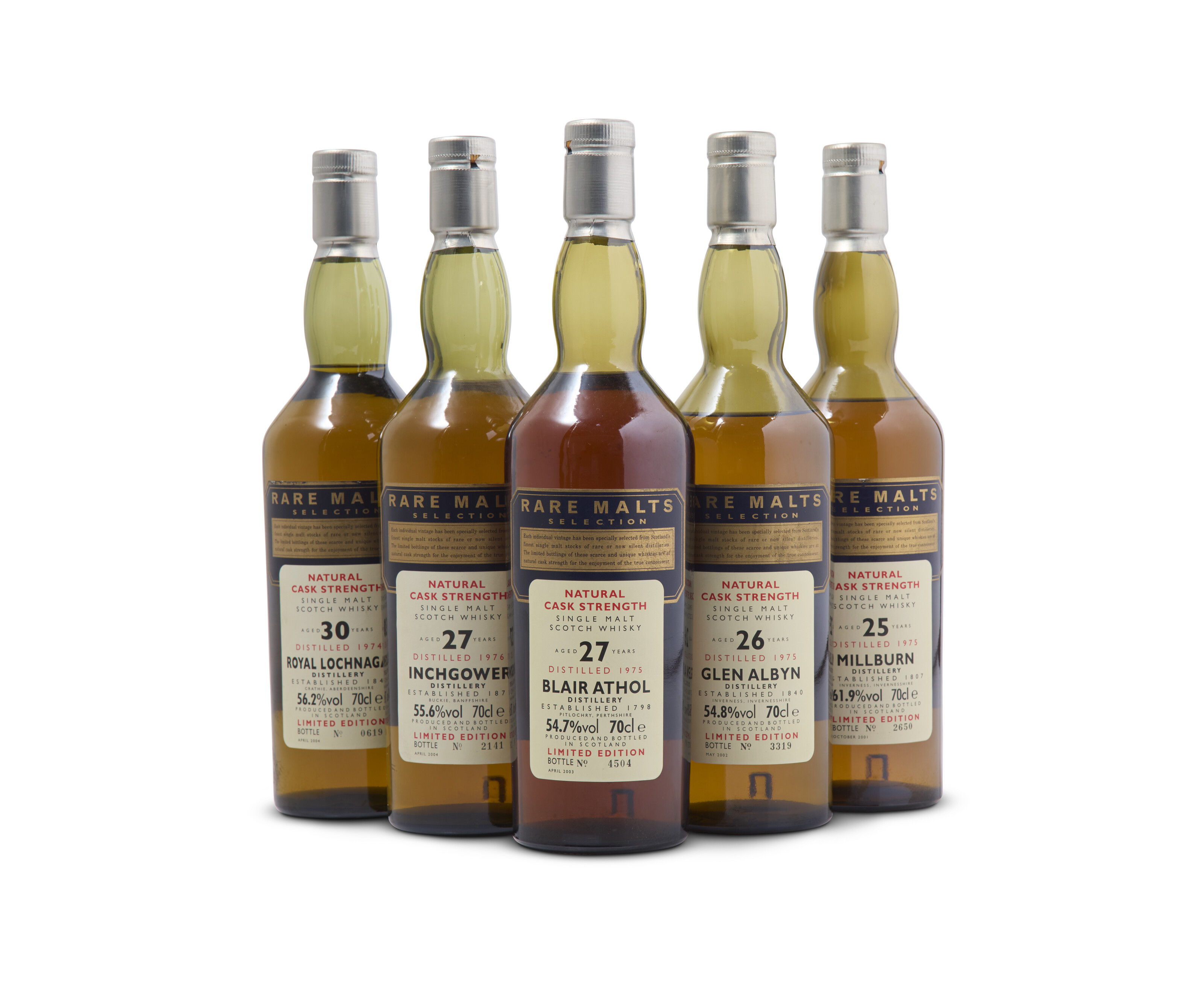 Mixed Rare Malt Selection 1974-1976, Rare Malt Selection,Royal Lochnagar 1974In presentation box ...